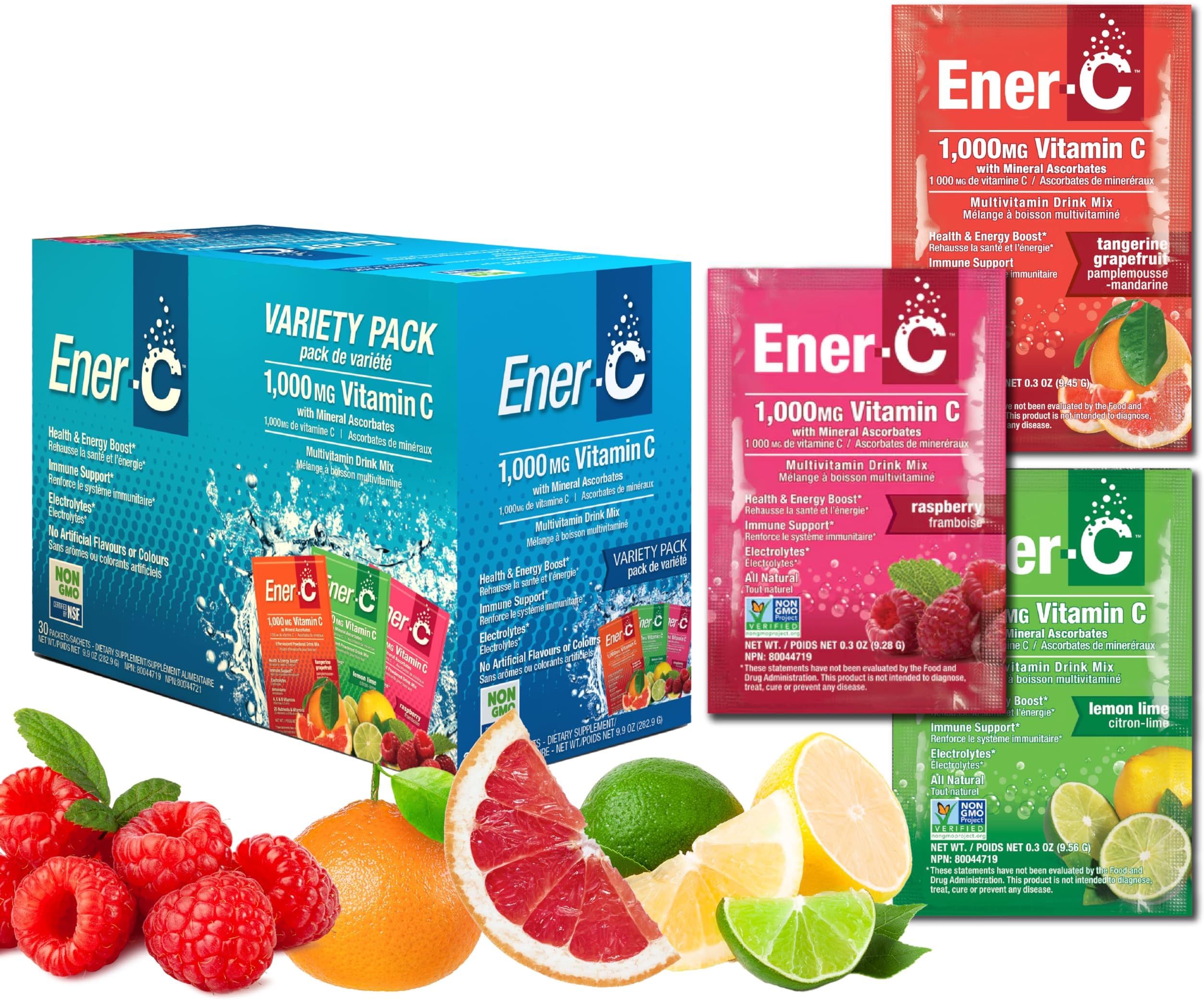Amazon.com: Ener-C Variety Pack Multivitamin Drink Mix Powder Vitamin C ...