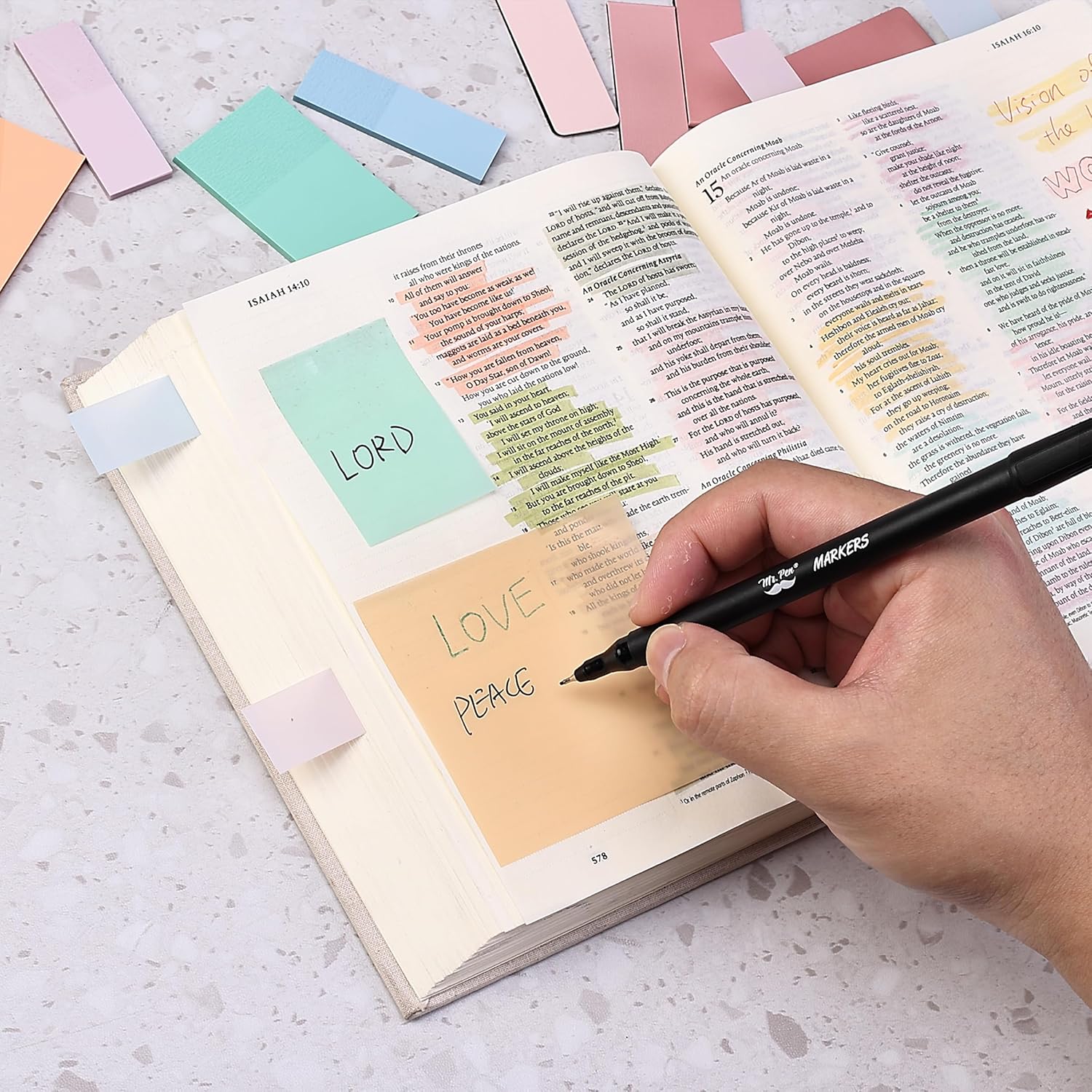 Mr. Pen- Bible Journaling Kit, Bible Study Supplies, No Bleed Bible ...