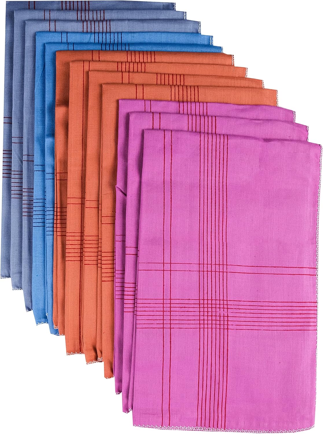 AEJESOP Men's Multicolour Handkerchiefs,100% Soft Cotton, Mens Hankie ...