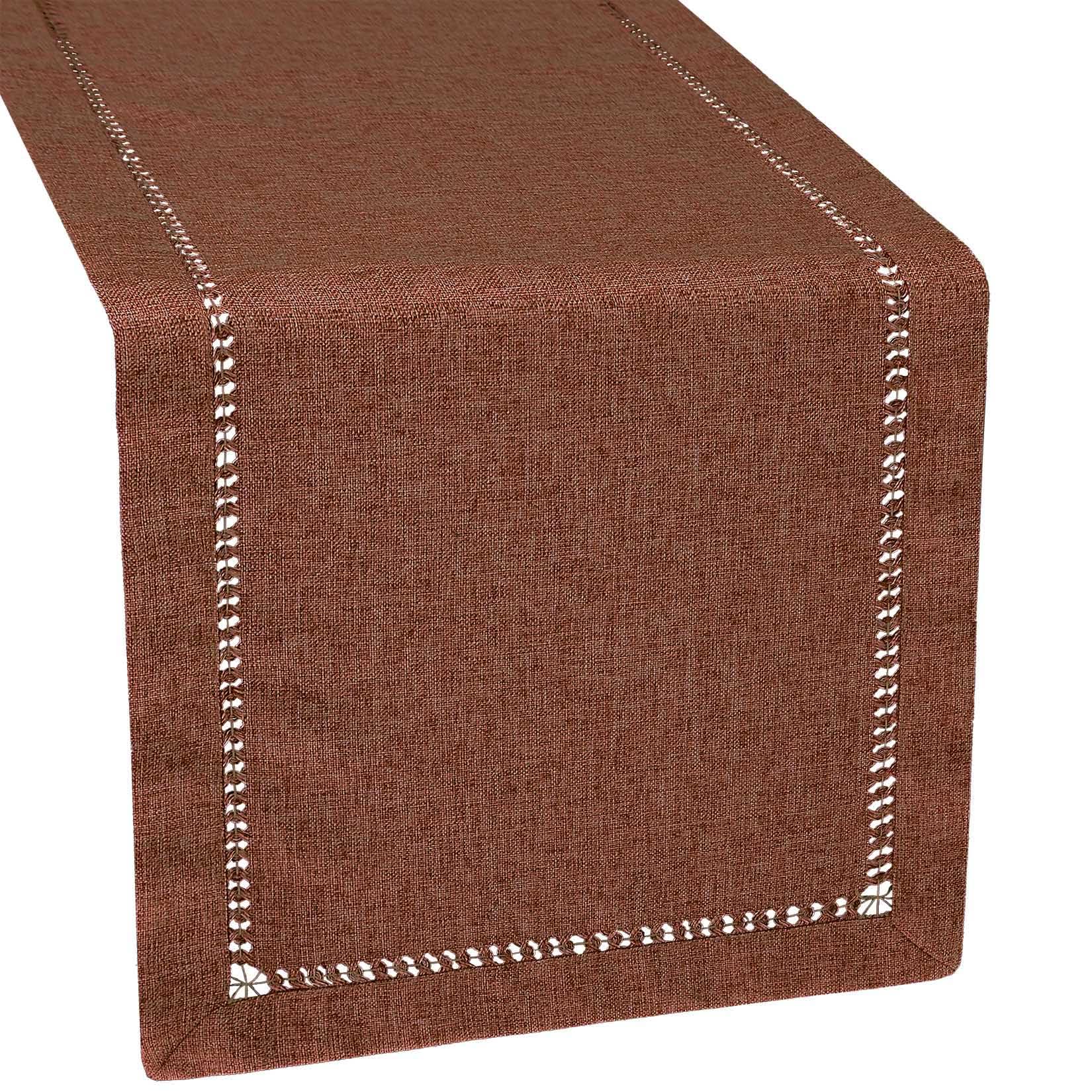 Amazon.com: Grelucgo Solid Farmhouse Rustic Hemstitched Coffee ...