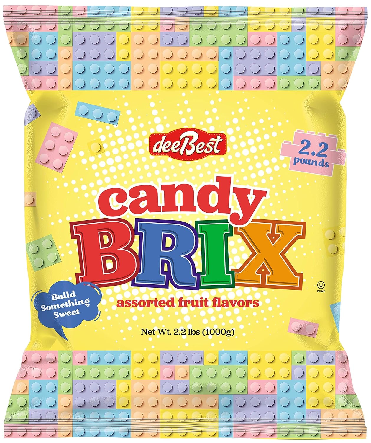 Buy Candy Brix Edible Building Blocks 2.2 Pound (1 KG ) Assorted ...