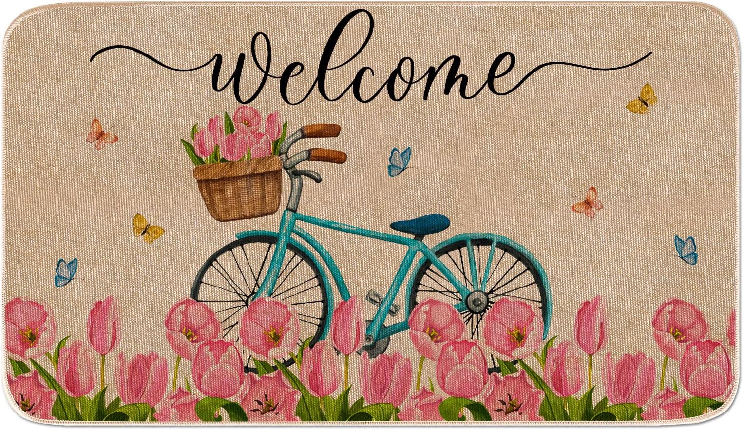 Amazon.com: Juvale Natural Coir Welcome Mat - 30 x 17 in Natural Color ...