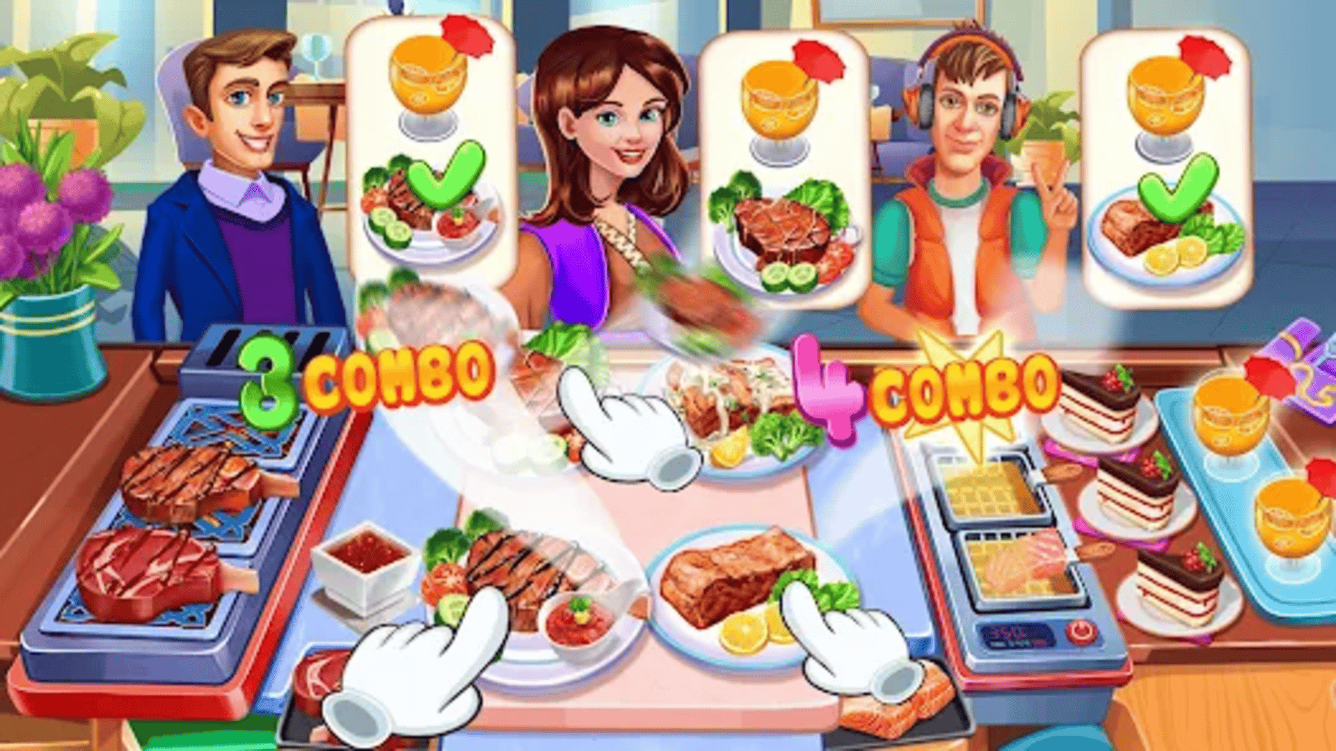 Cooking Diner Color Lines: Happy Cooking Crazy Kitchen Edition: City ...