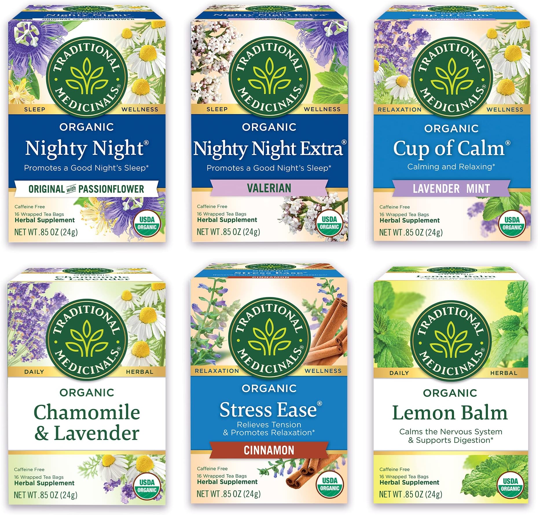 Amazon.com : Traditional Medicinals Tea, Organic Tea for Stress Relief ...