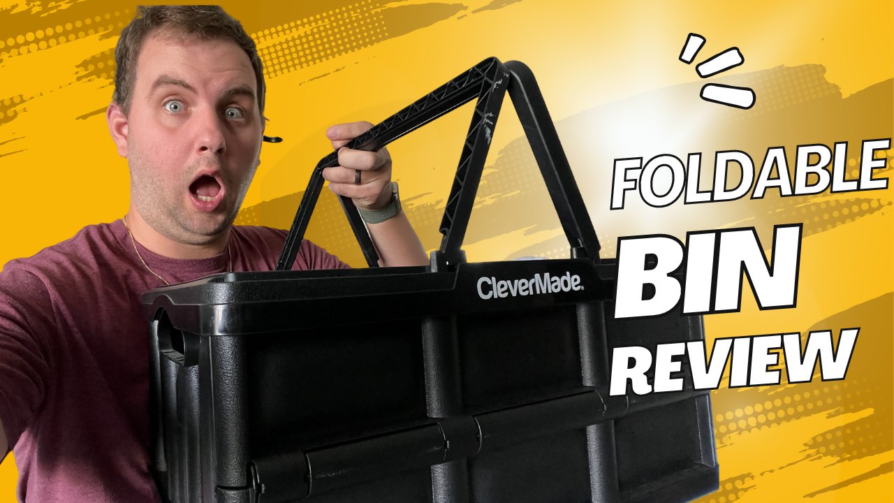 Watch Clevermade Collapsable & Stackable Storage Bins Review on Amazon Live