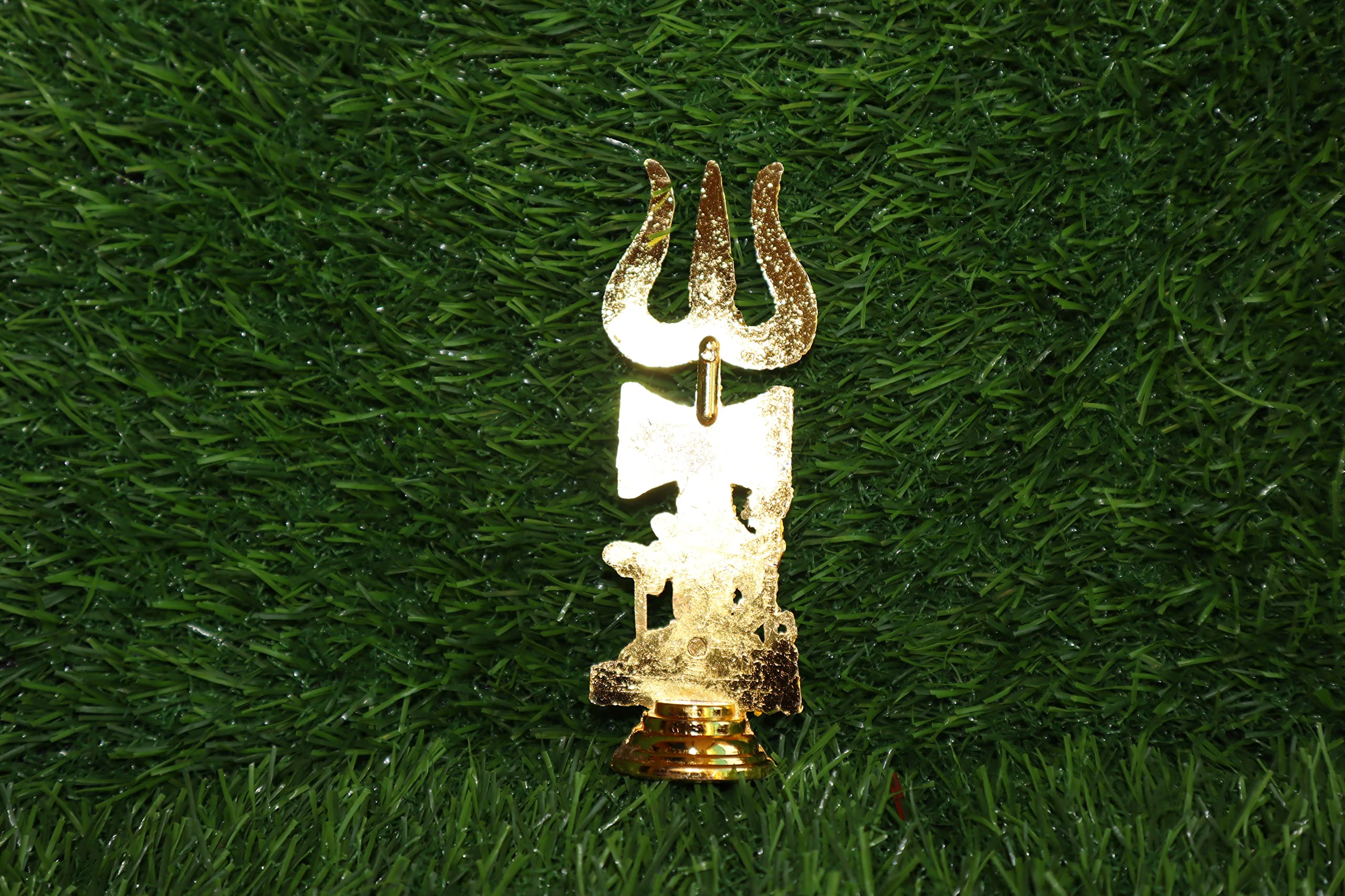 Buy Salvus APP SOLUTIONS Handmade Metal Golden Shiva, Trishul with ...