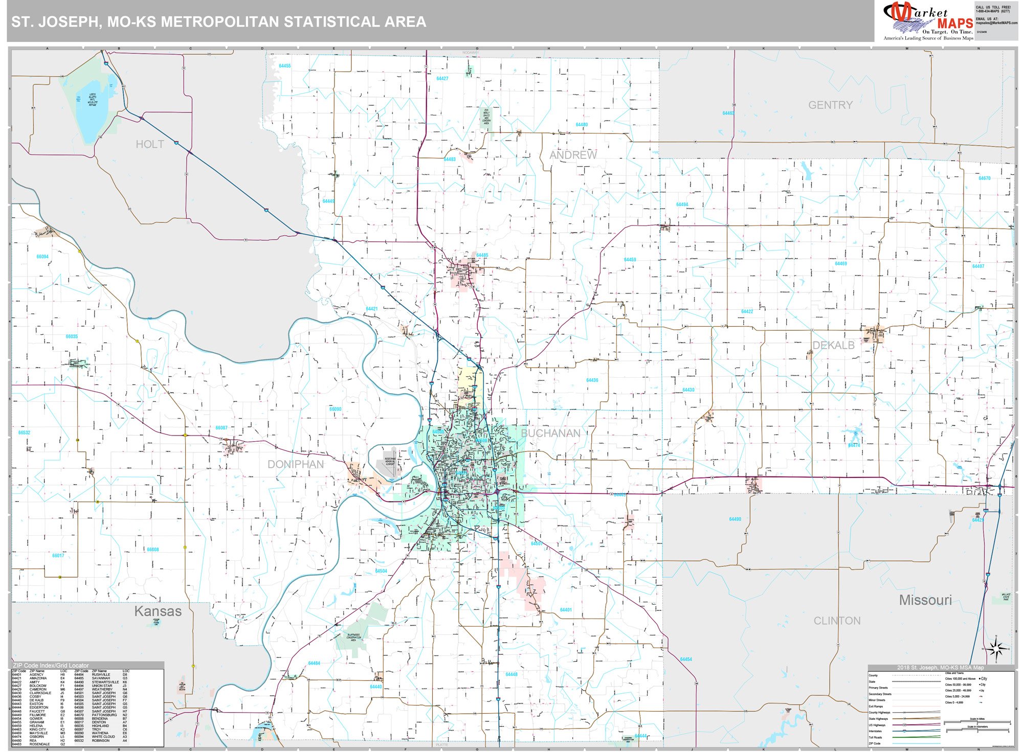 Map Of Saint Joseph Missouri
