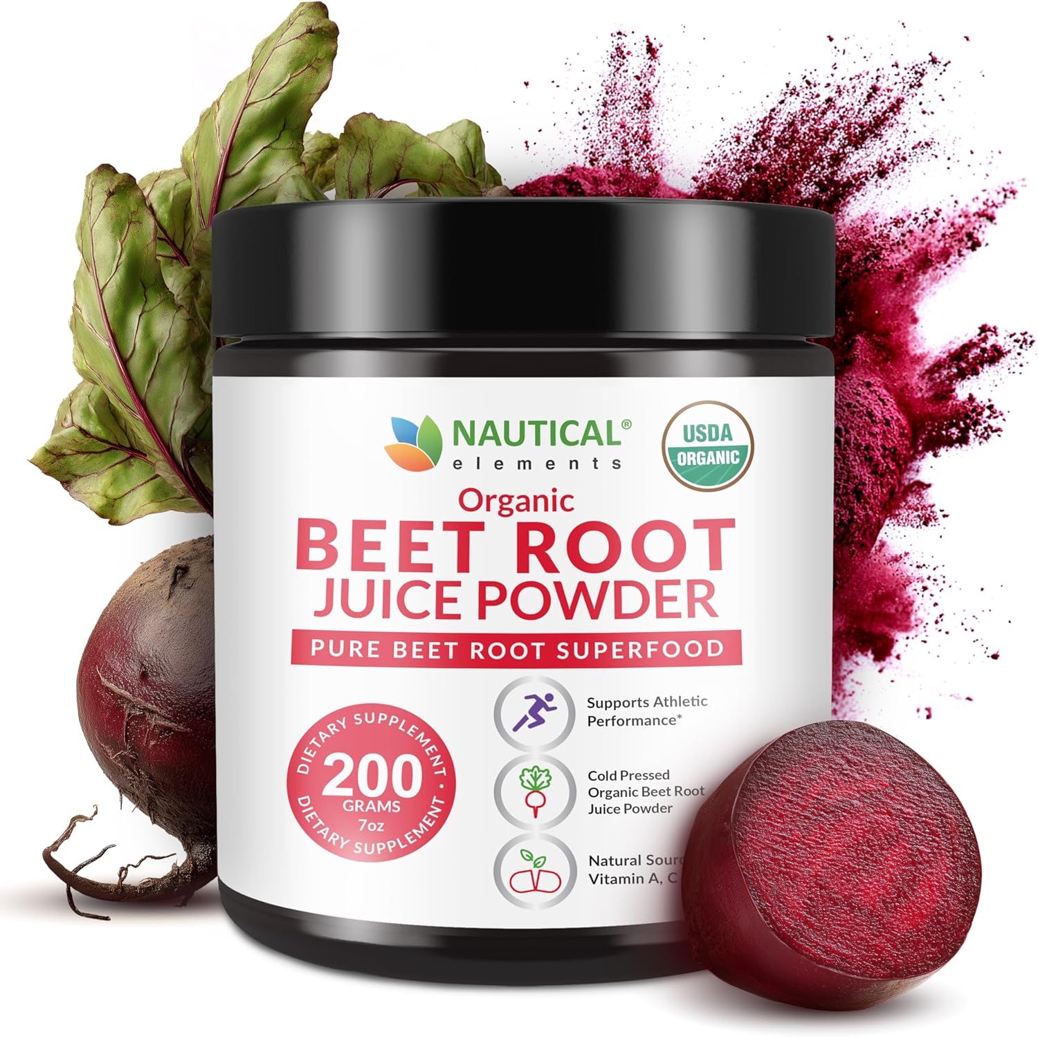Amazon.com: Beet Juice Powder Organic - Cold Pressed - 20:1 Concentrate ...