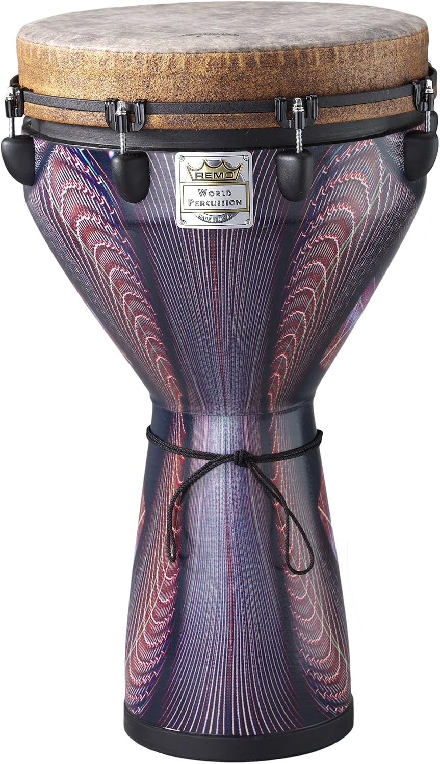 Amazon.com: Remo DJ0014-36 14 x 25- Inch Mondo Djembe Drum- Salsa Deco ...