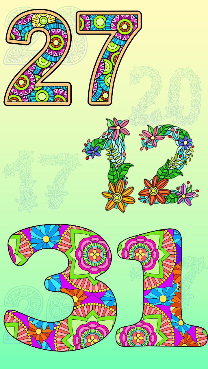 Numbers Coloring Book: Color By Number - Drawing Apps:Amazon.in ...