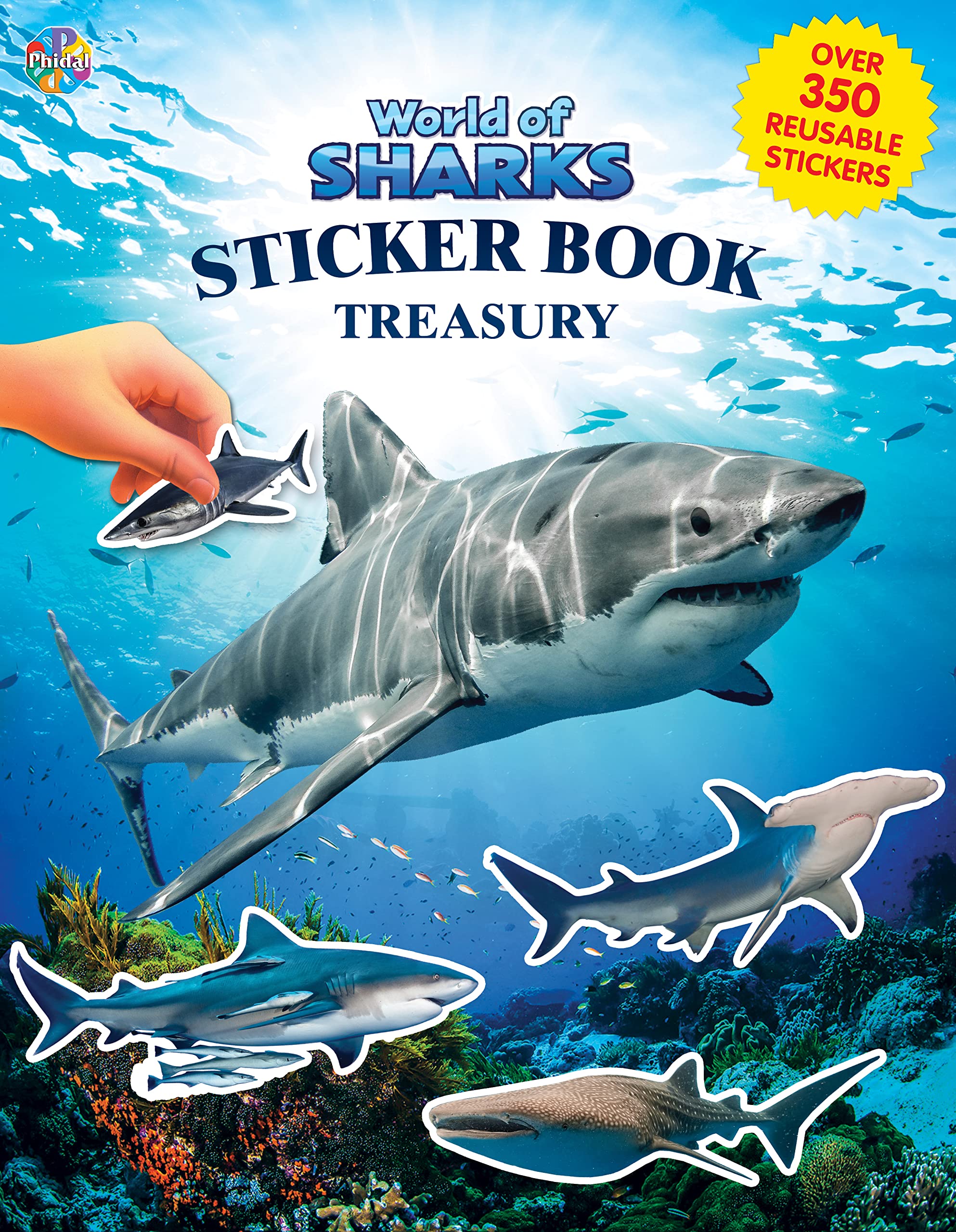 Phidal World of Sharks Sticker Book Treasury - Activity Books for kids ...