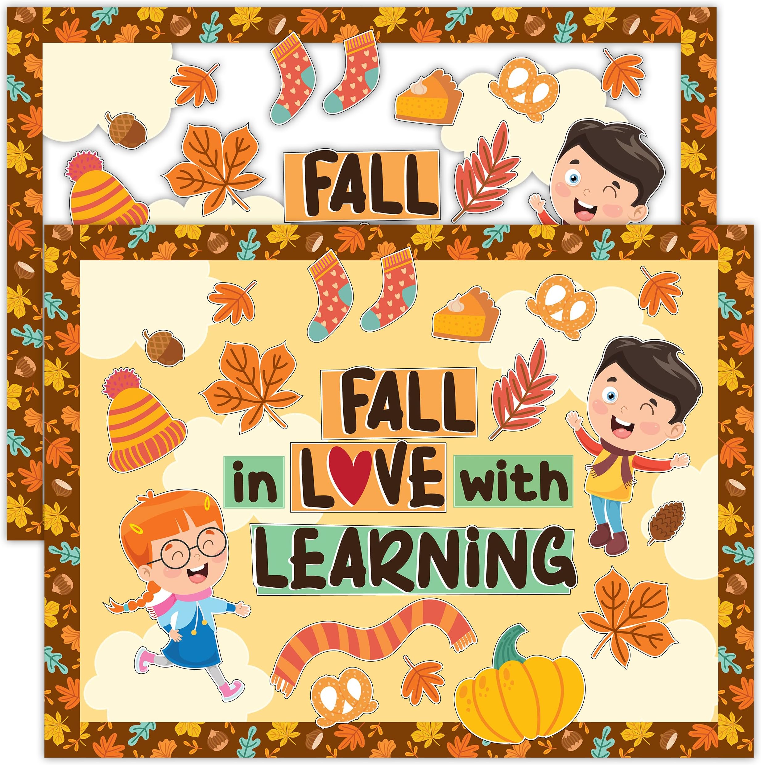 Amazon.com: Decorably 87 Pcs Back to School Bulletin Board Decorations ...