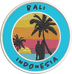 Amazon.com: Bali, Indonesia Surfing Spot Embroidered Premium Patch DIY ...