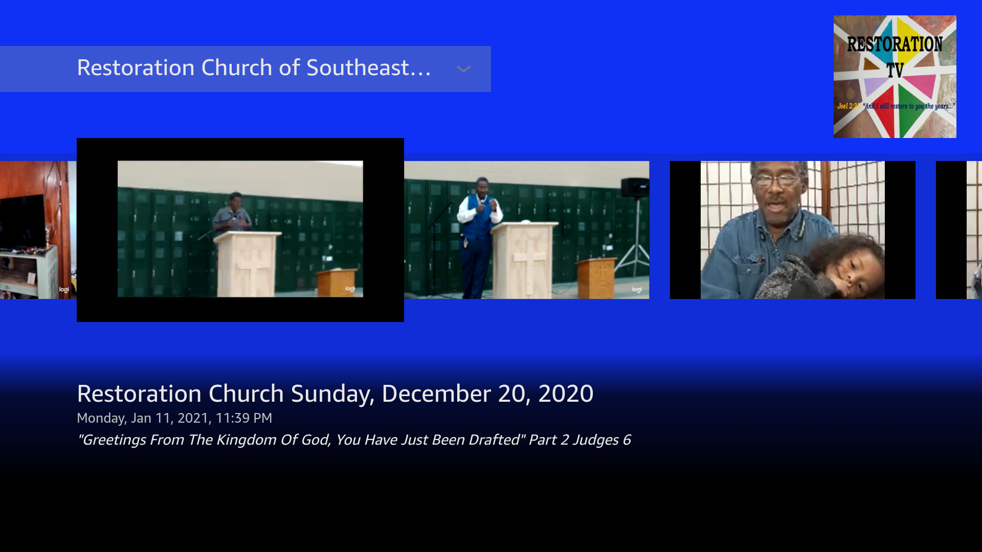 Restoration TV - App on Amazon Appstore