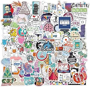 Amazon.com: Science Laboratory Stickers Pack, 100 Pcs Physics Chemistry ...