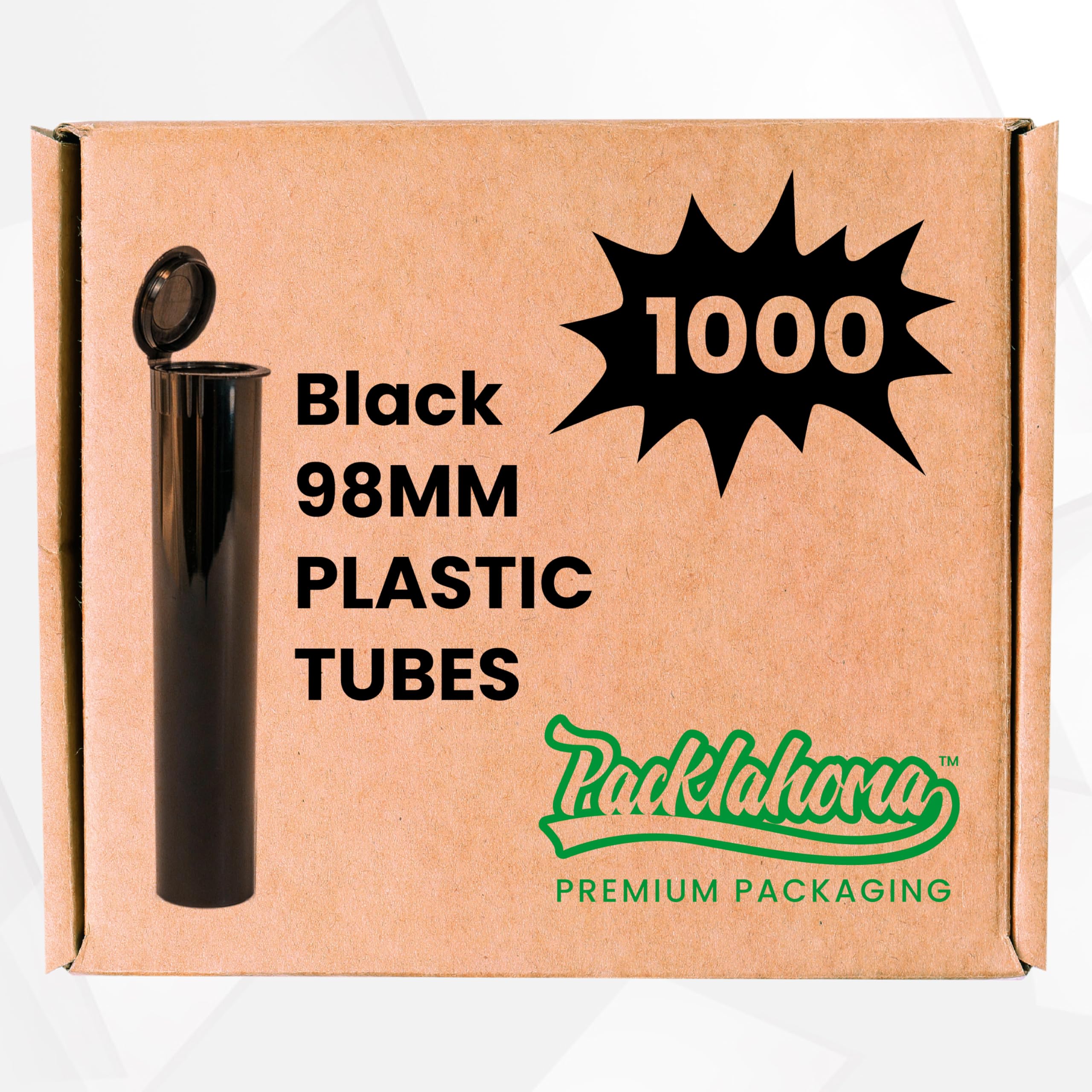 Amazon.com: 98mm Pre Roll Tubes Black x 1000 | Bulk Preroll Tubes with ...