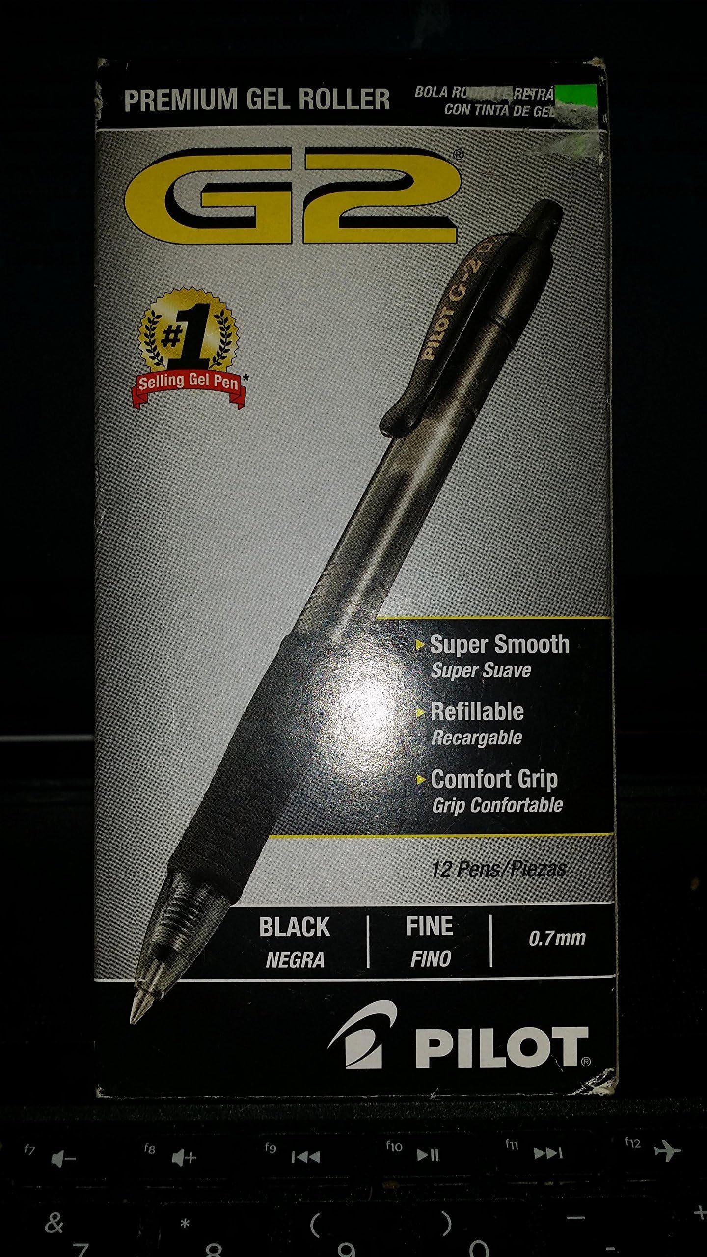 Amazon.com: Pilot G2 Premium Retractable Gel Ink Pen, Refillable, Black ...