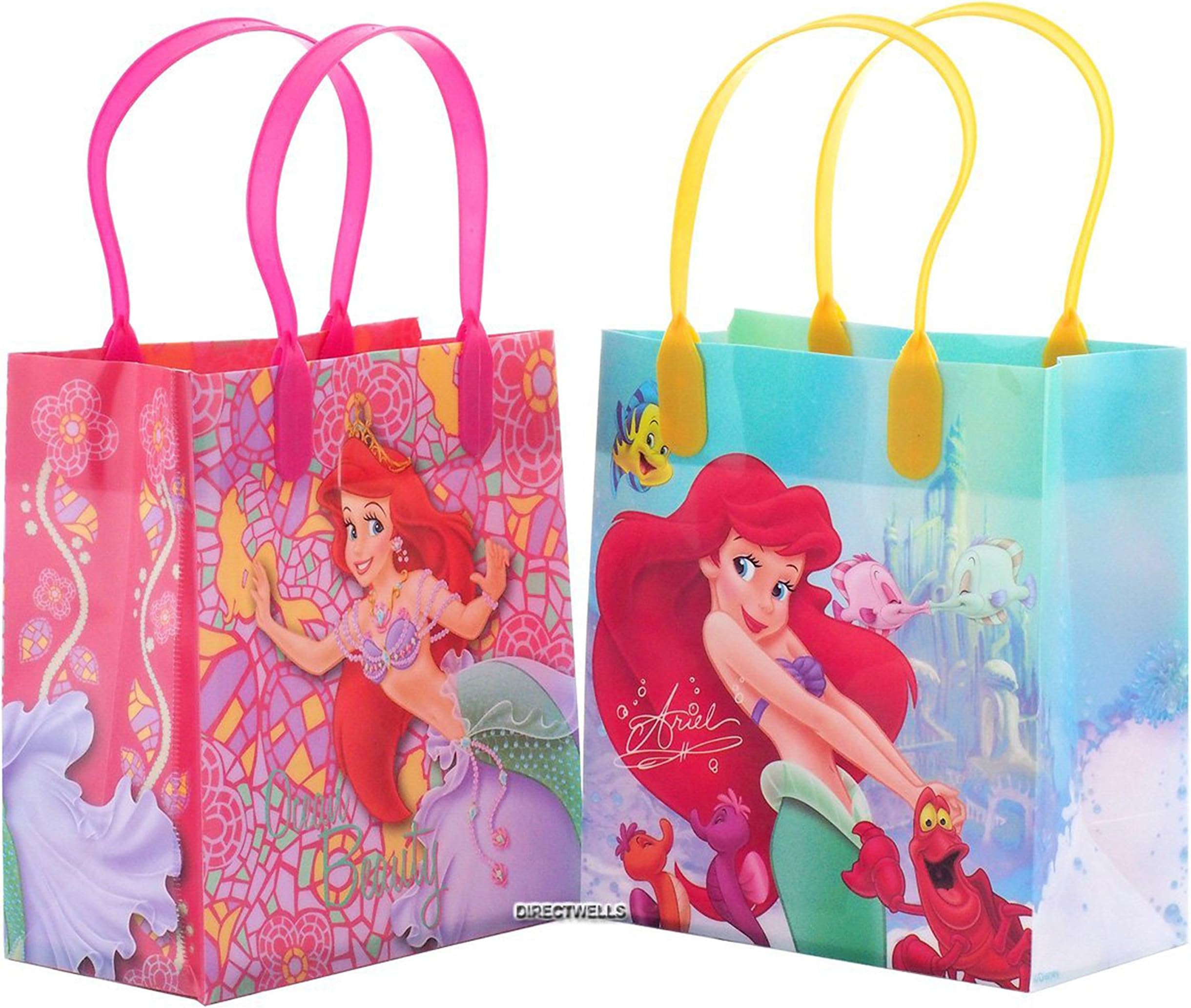Amazon.com: Unique Disney The Little Mermaid Plastic Loot Bags | 11" x ...