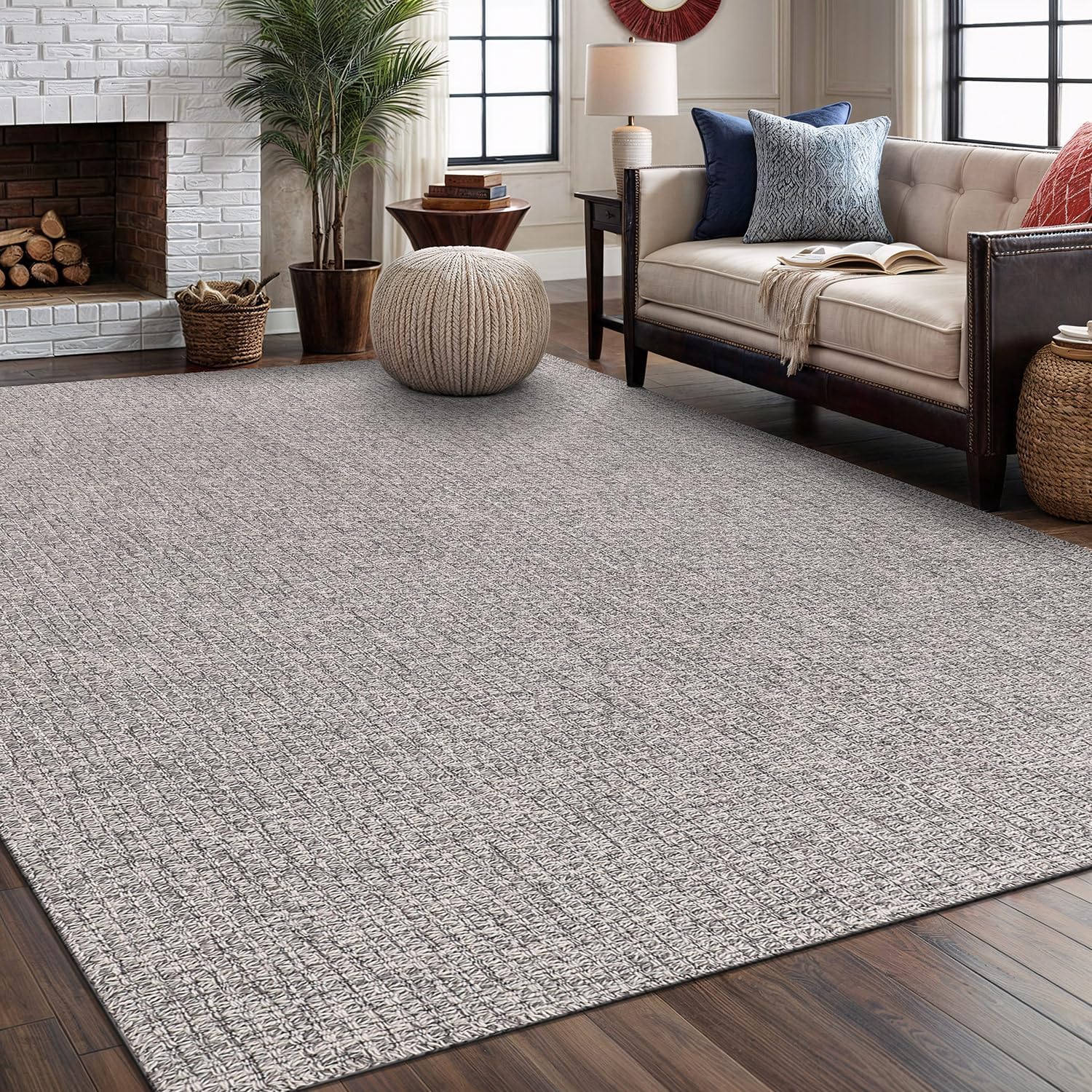Amazon.com: nuLOOM 3x5 Elfriede Jute & Cotton Hand Woven Area Rug ...