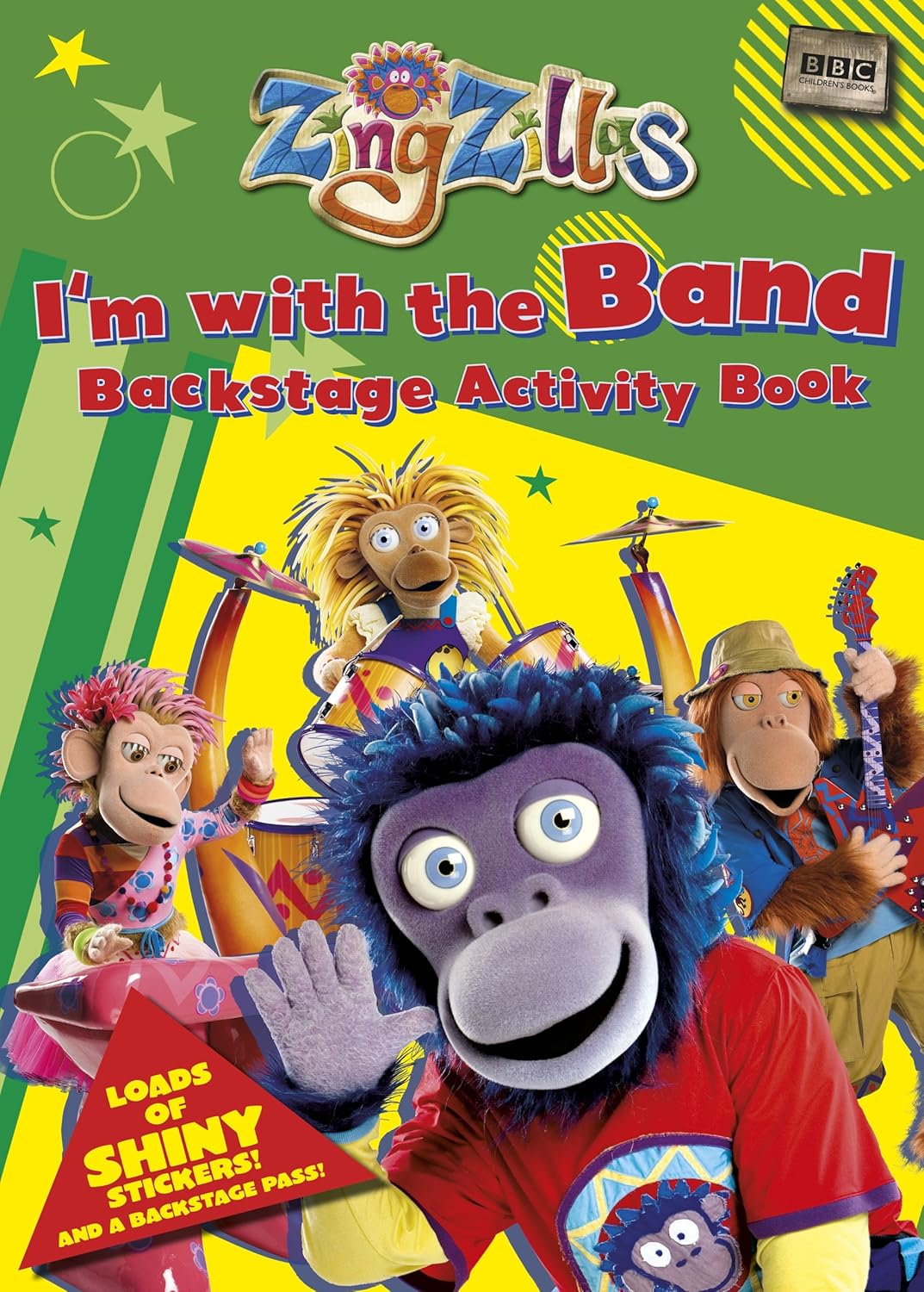 Zing Zillas: I'm with the Band Backstage Pass Sticker Activity Book ...