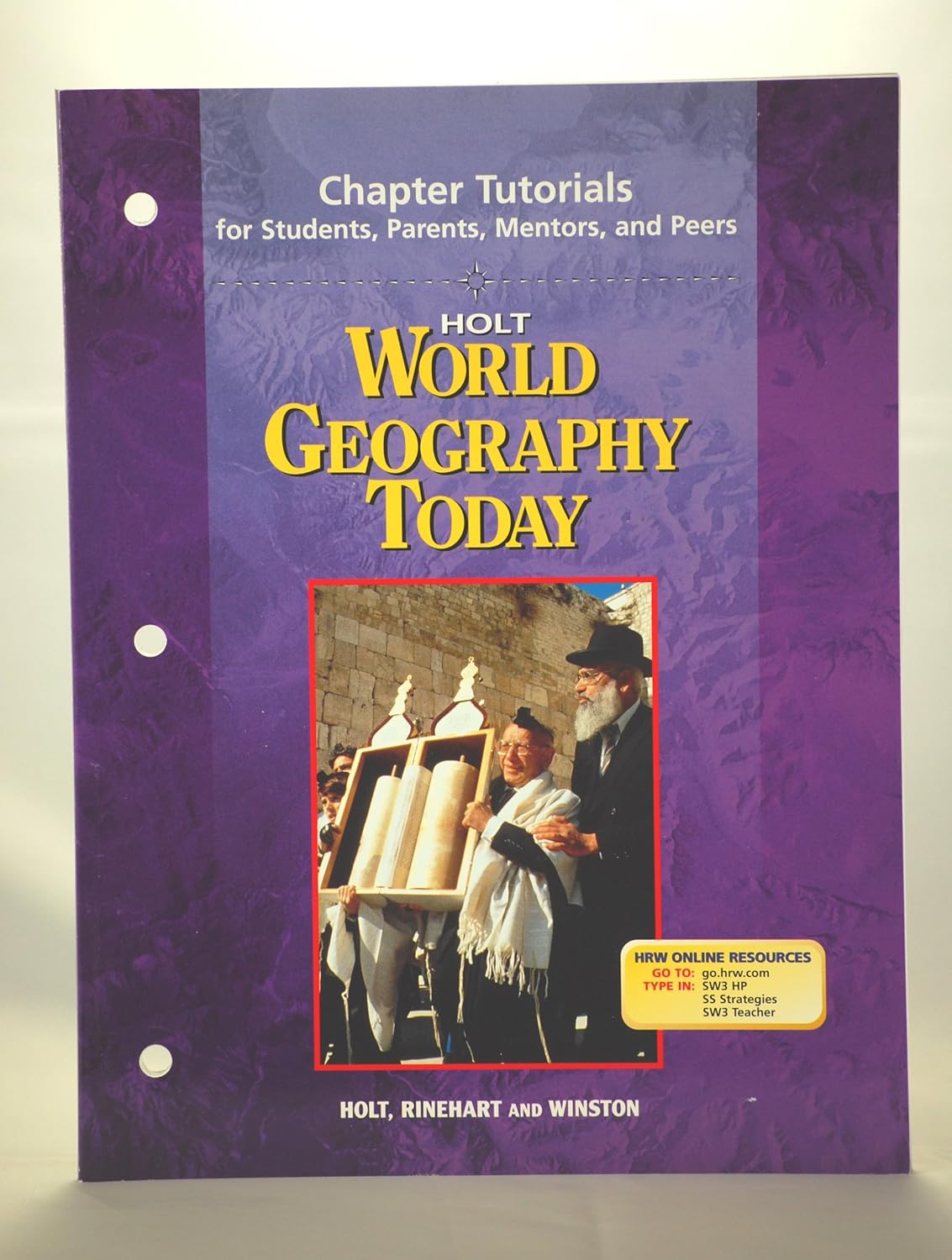 Chapter Tutorials for Students, Parents, Mentors and Peers Holt World ...