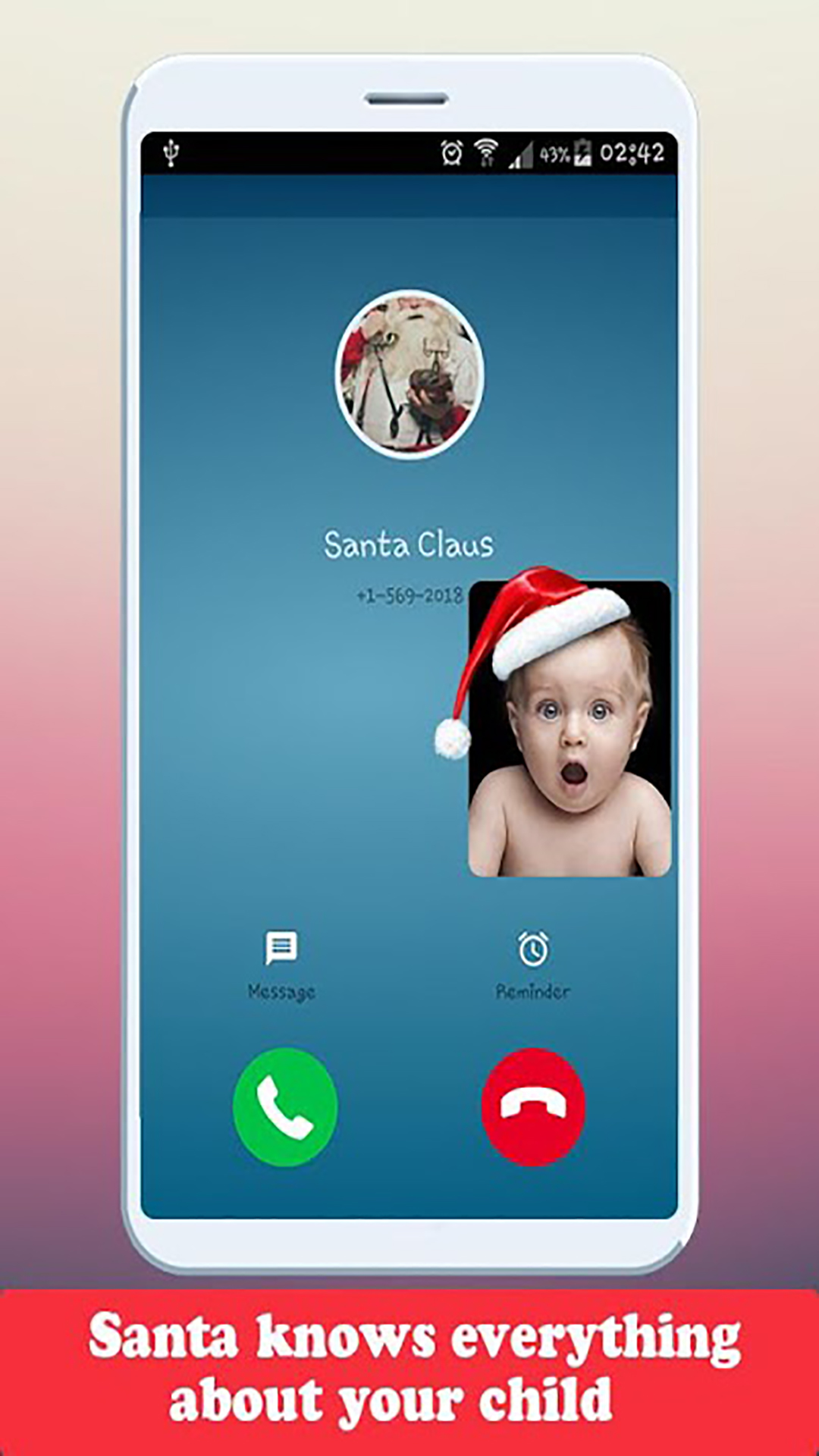 Real 🤶 Santa Claus 🎅 Video Call - Free Fake Phone Call Free Text ...
