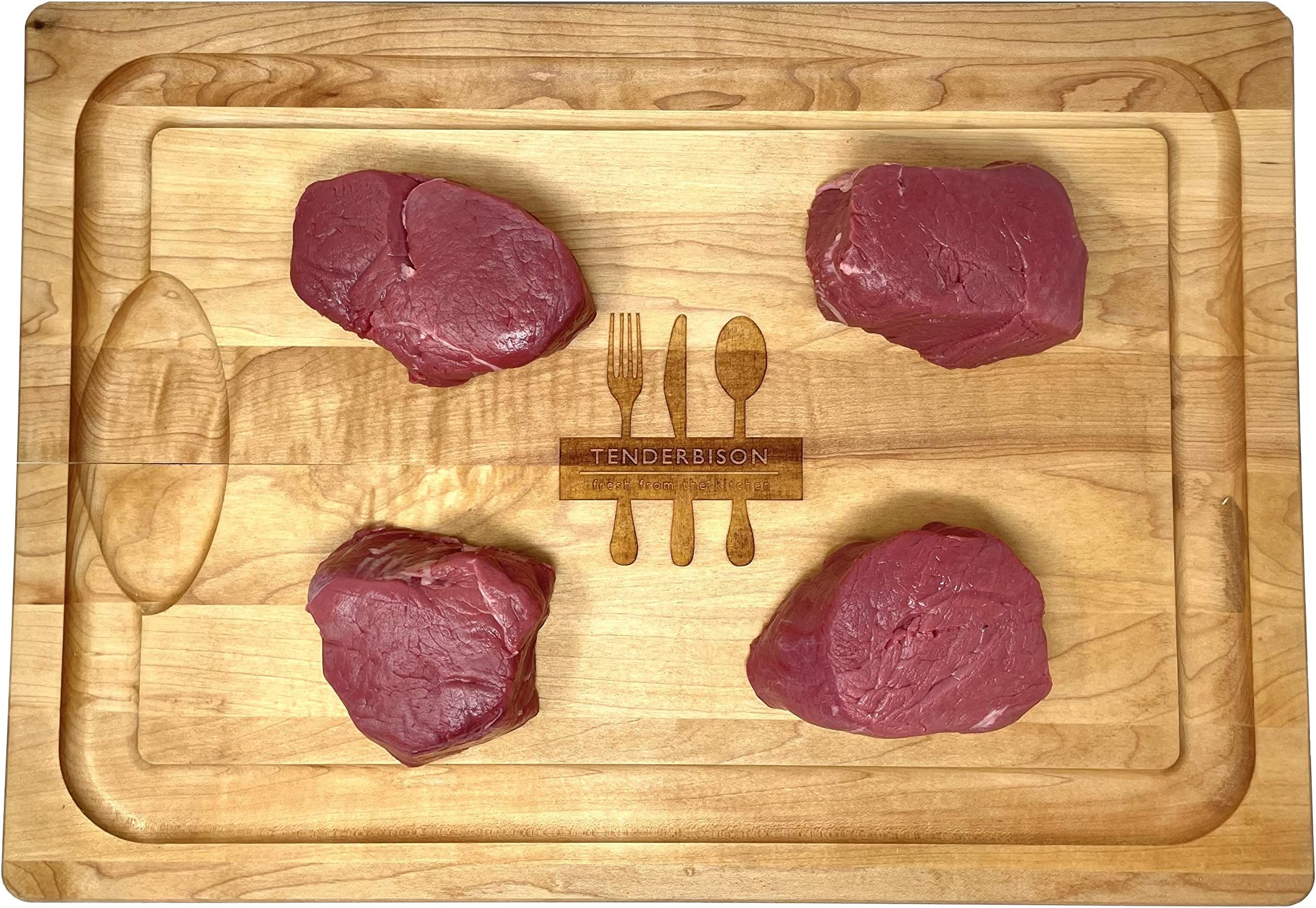 Amazon.com: Bison ribeye steak - case of 6 (8-11 oz. each) USDA ...