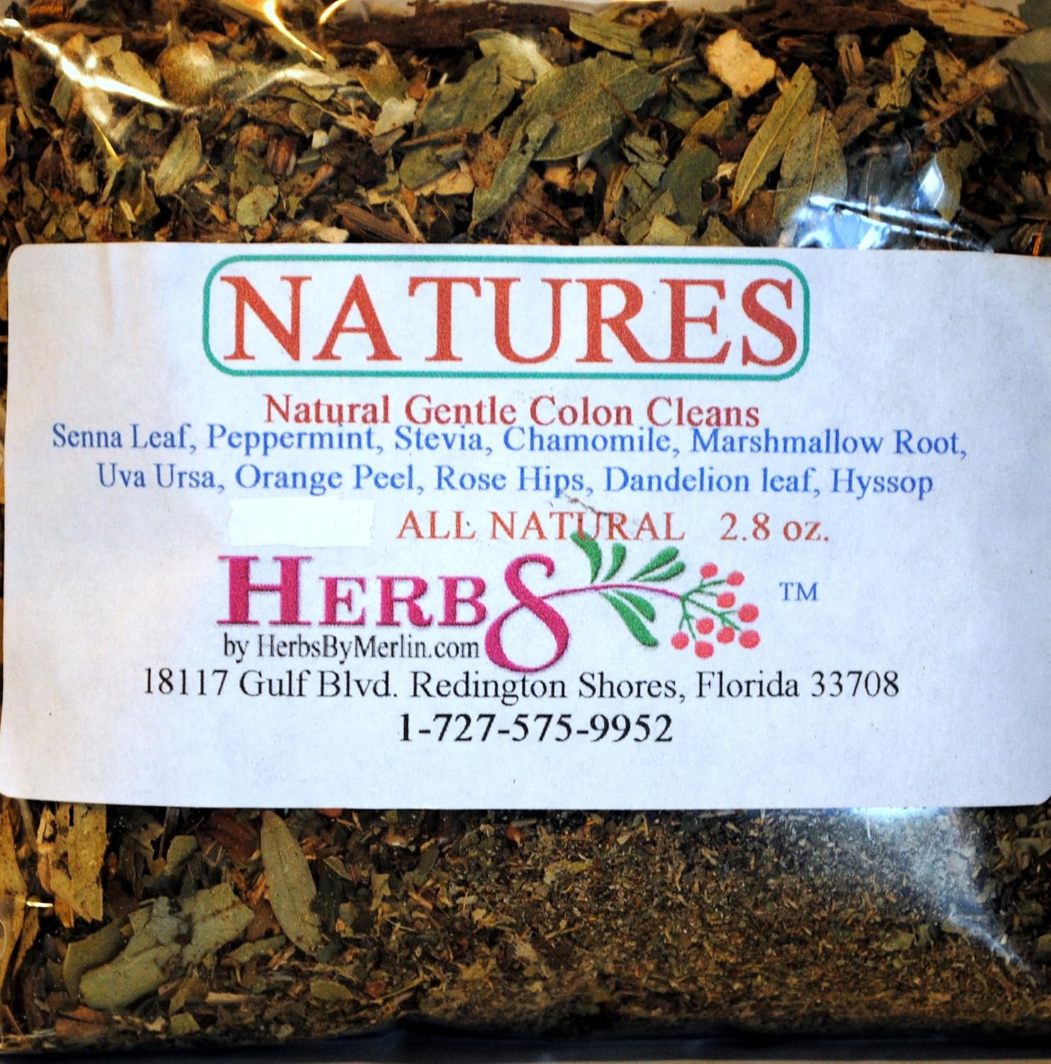 Amazon.com : Herbs By Merlin NATURES TEA Natural Colon Cleanse Organic ...