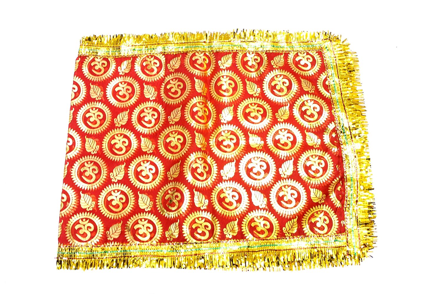 The Holy Mart MATA chunri (Om Print) (Set of 2) in Red Colour and ...