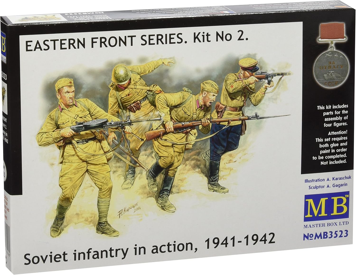 Amazon.com: Master Box Soviet Infantry in Action Eastern Front 1941-42 ...
