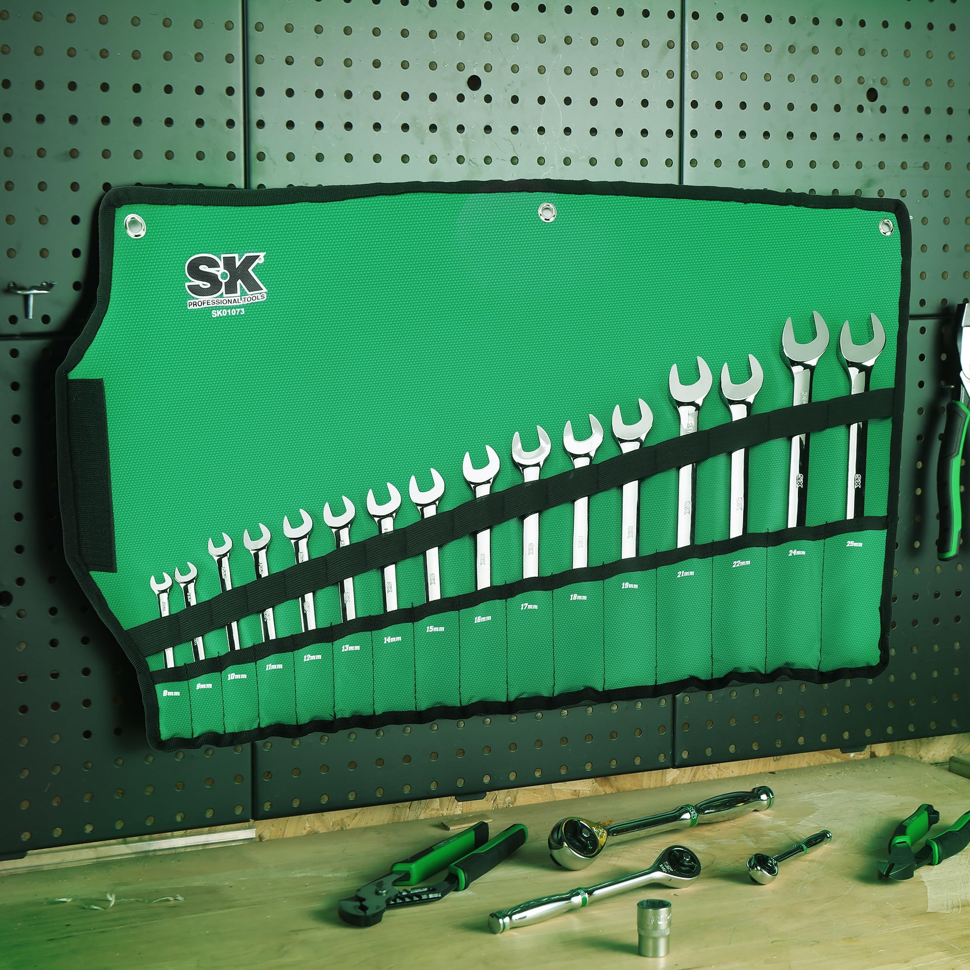 Snapklik.com : SK Reversible Ratcheting Wrench Set, Combination Wrench ...