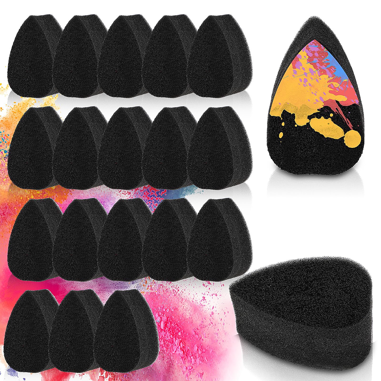 Amazon.com: 20 Pcs Face Paint Sponge High Density Face Painting ...