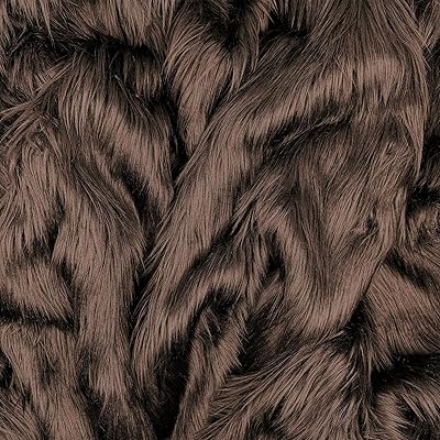 Amazon.com: Chocolate Brown Shag Faux Fur Fabric 60" Wide : Arts ...