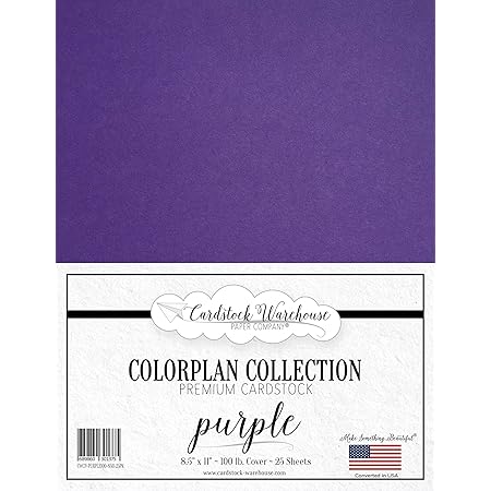 Amazon.com : Amethyst Purple Cardstock Paper - 8.5 X 11 Inch Premium ...
