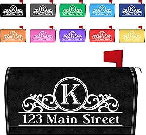 Amazon.com: Custom Monogram Family Name Mailbox Covers Magnetic ...