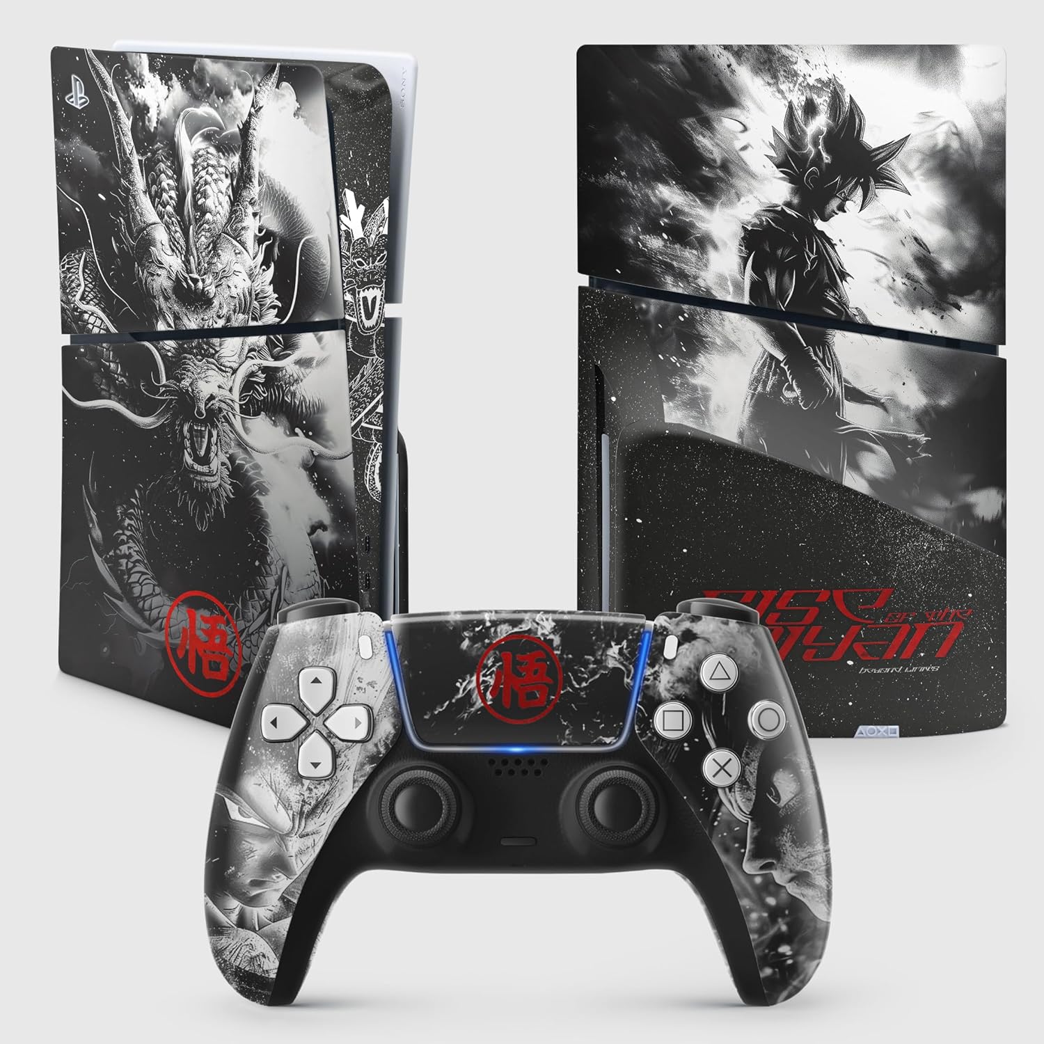 Amazon.com: FFrame PS5 Dragon Warrior Sticker for Playstation 5 Manga ...