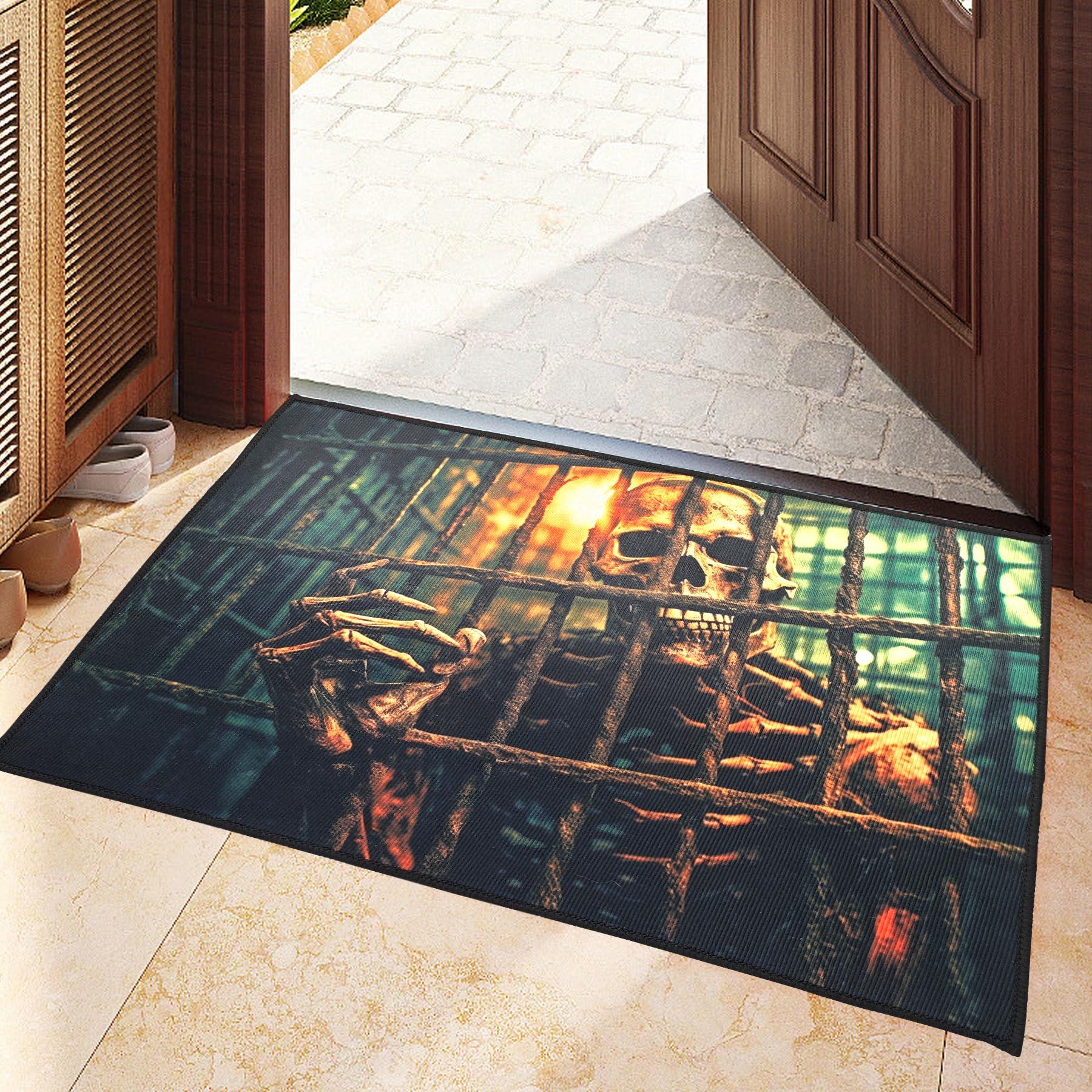 LOFIR Horror Movie Dancing Clown 3D Doormat for Halloween, Non-Skid ...