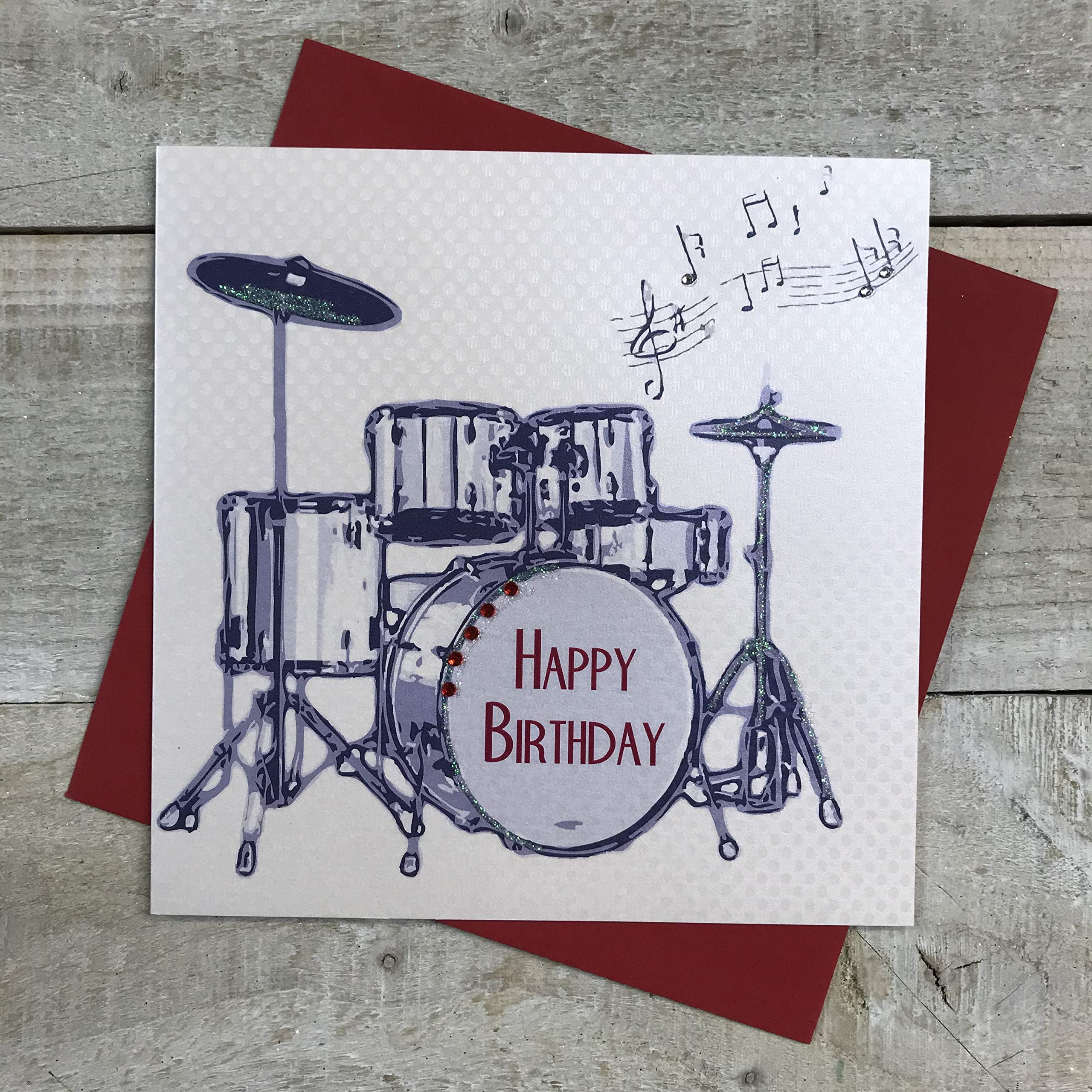 Drum Kit Drummer Personalised Birthday Card | Birthday Card | Sports ...