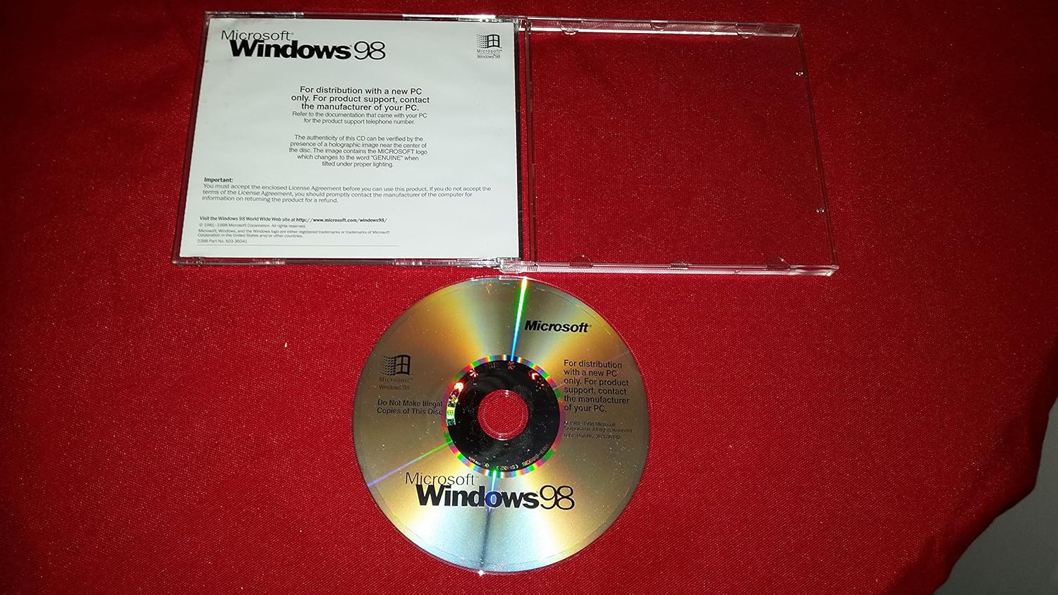 Microsoft Windows 98 - Complete package - 1 user - CD : Amazon.co.uk ...