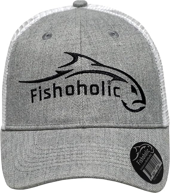 Amazon.com : Fishoholic Snapback Baseball Fishing Hat - Mesh Trucker ...