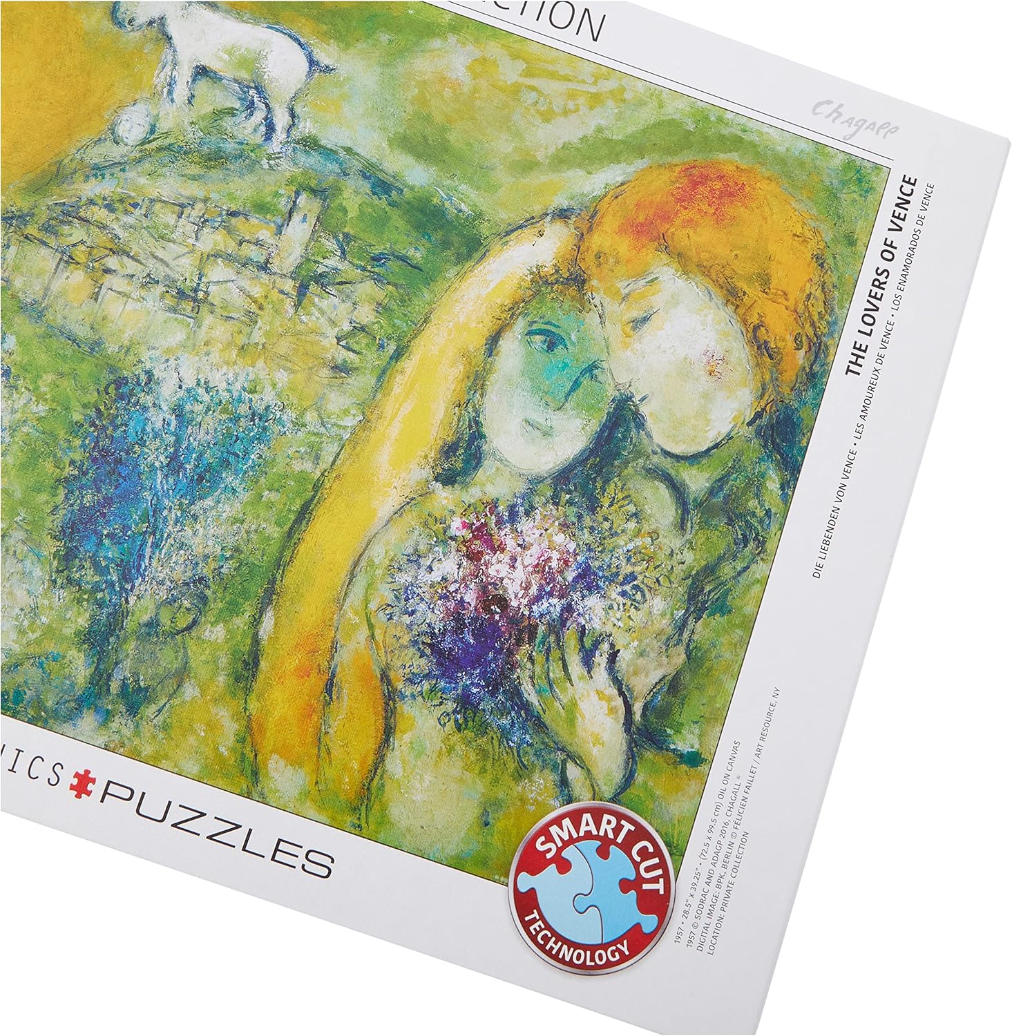 EuroGraphics Marc Chagall Les Amoureux De Vence Puzzle 1000 piezas 6000 ...