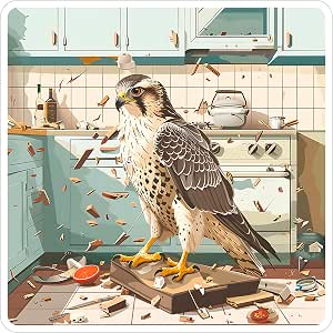 Falcon Sticker Weatherproof Souvenir Decal Vinyl Small Waterproof for ...