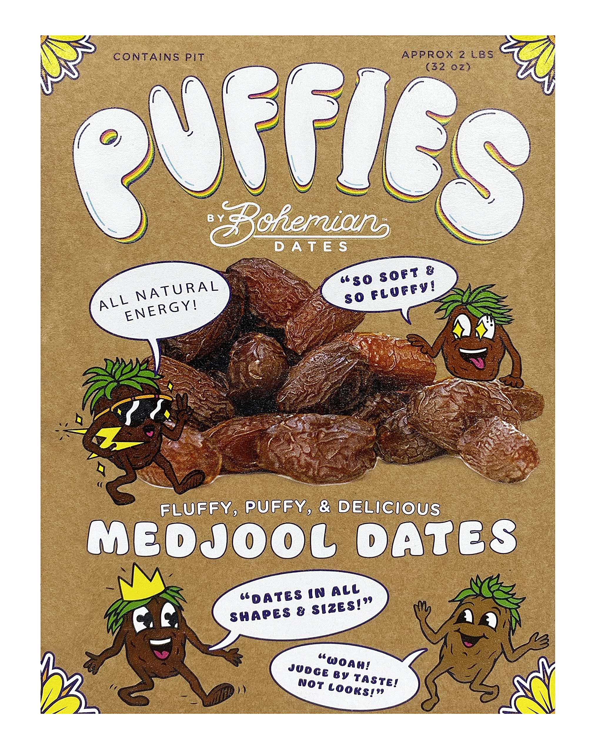 Puffies By Bohemian Dates Whole Medjool Dates Fresh Grown Fruit ...