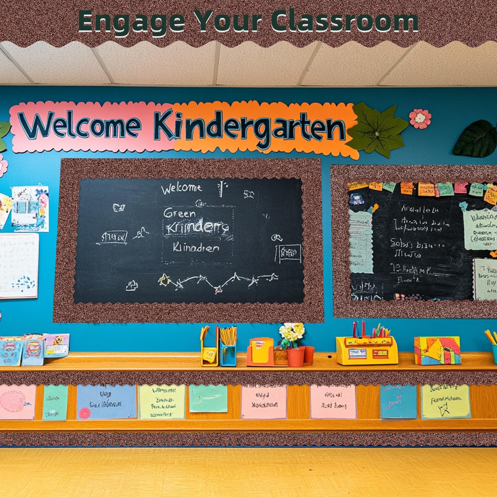Snapklik.com : Glitter Bulletin Board Borders Set - 3 Rolls 98.4 Ft ...