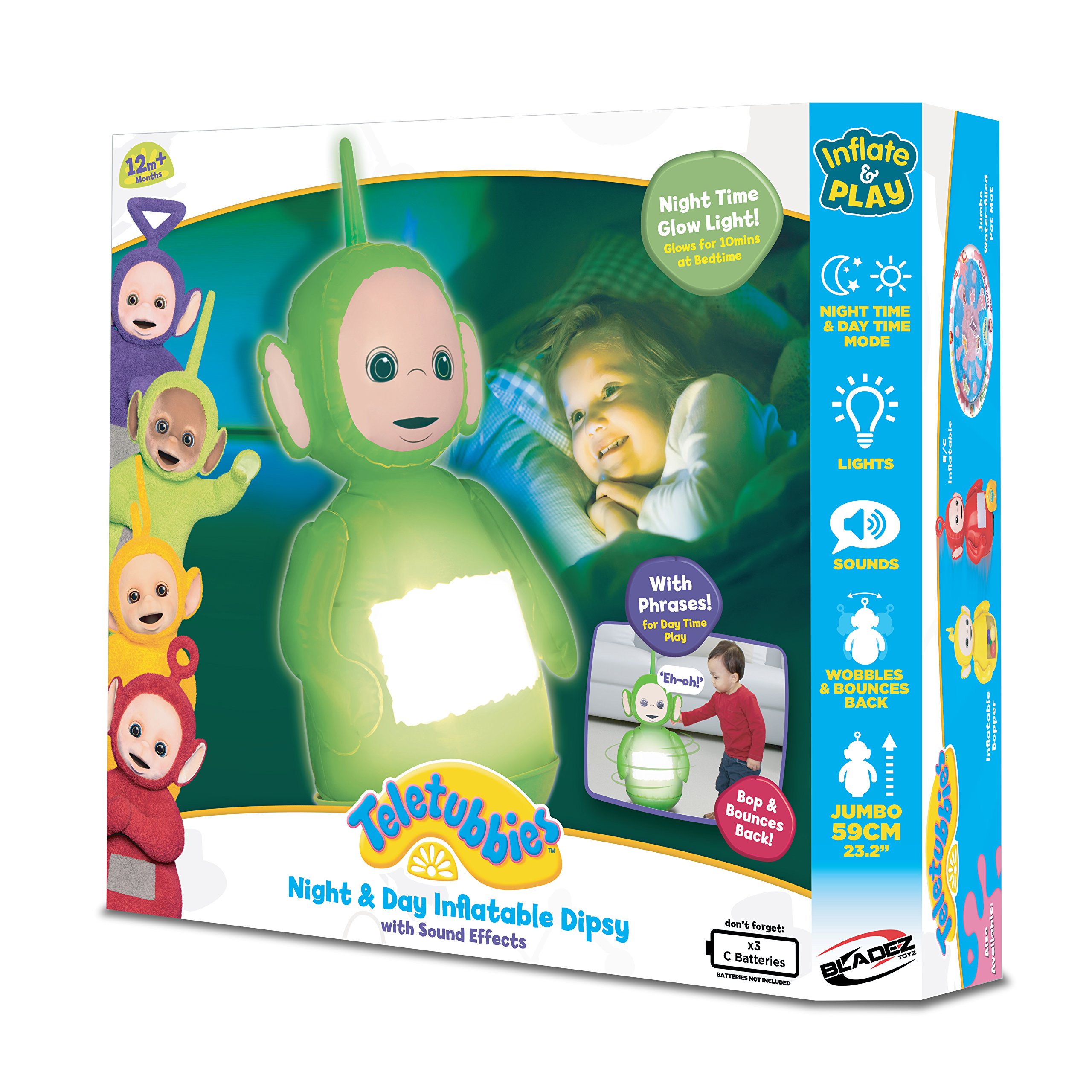 DHX Teletubbies Inflatable Teletubbies Lights & Sounds Rocker Dipsy ...
