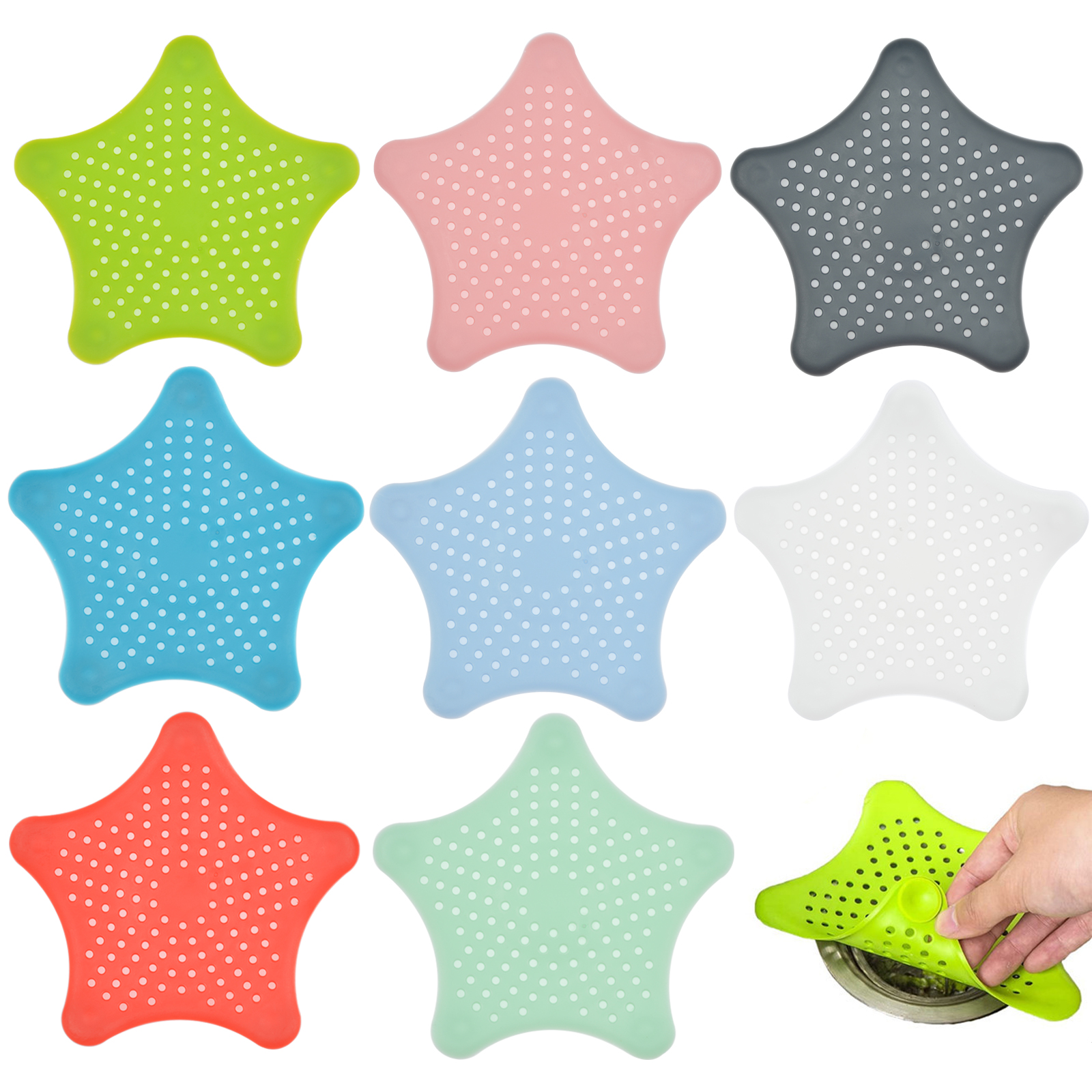 Watch 8 Pack Drain Hair Catcher on Amazon Live