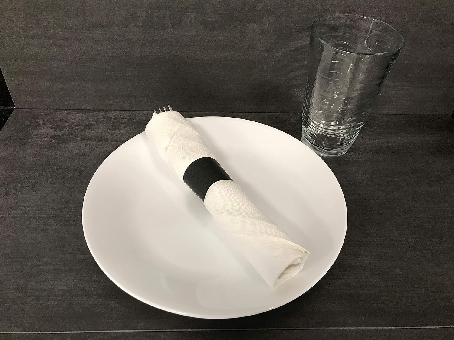 Amazon.com: Raise Self-Adhesive Napkin Bands (6" x 1.5") (Black, Pack ...