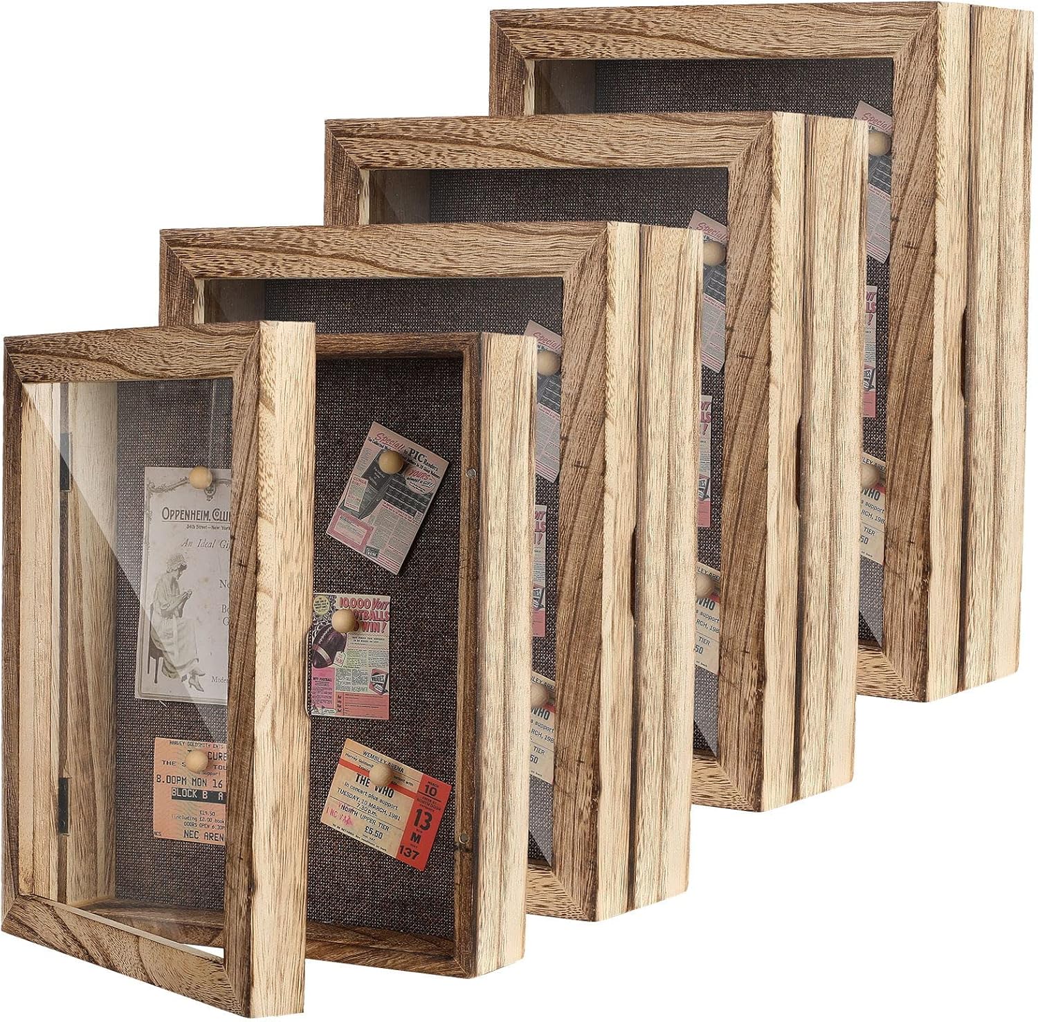 Amazon.com: 4 Pcs Shadow Box Frame 8 X10 Inch Shadow Box Display Case ...