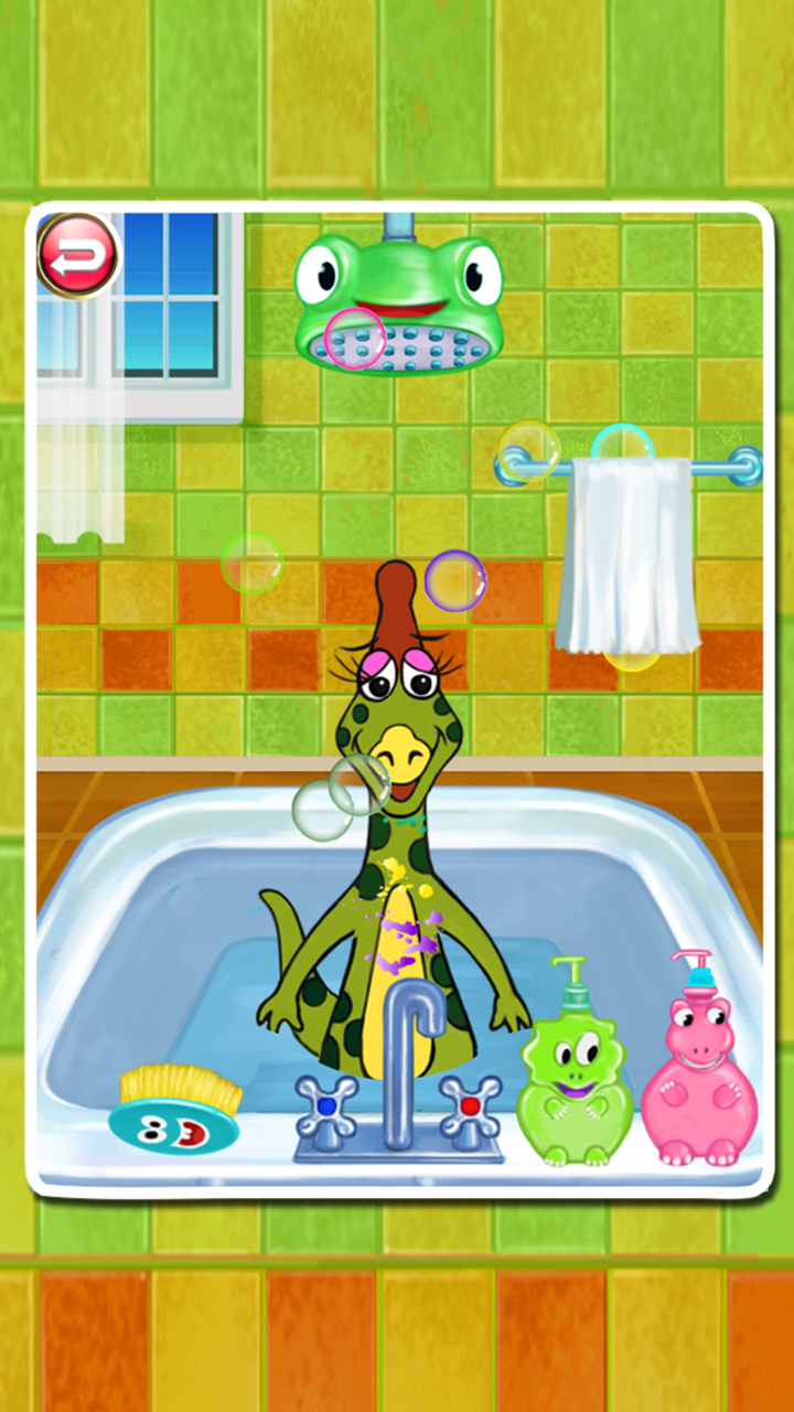 Dino Bath & Dress Up- Educational Learning Kids Games for girls & boys ...