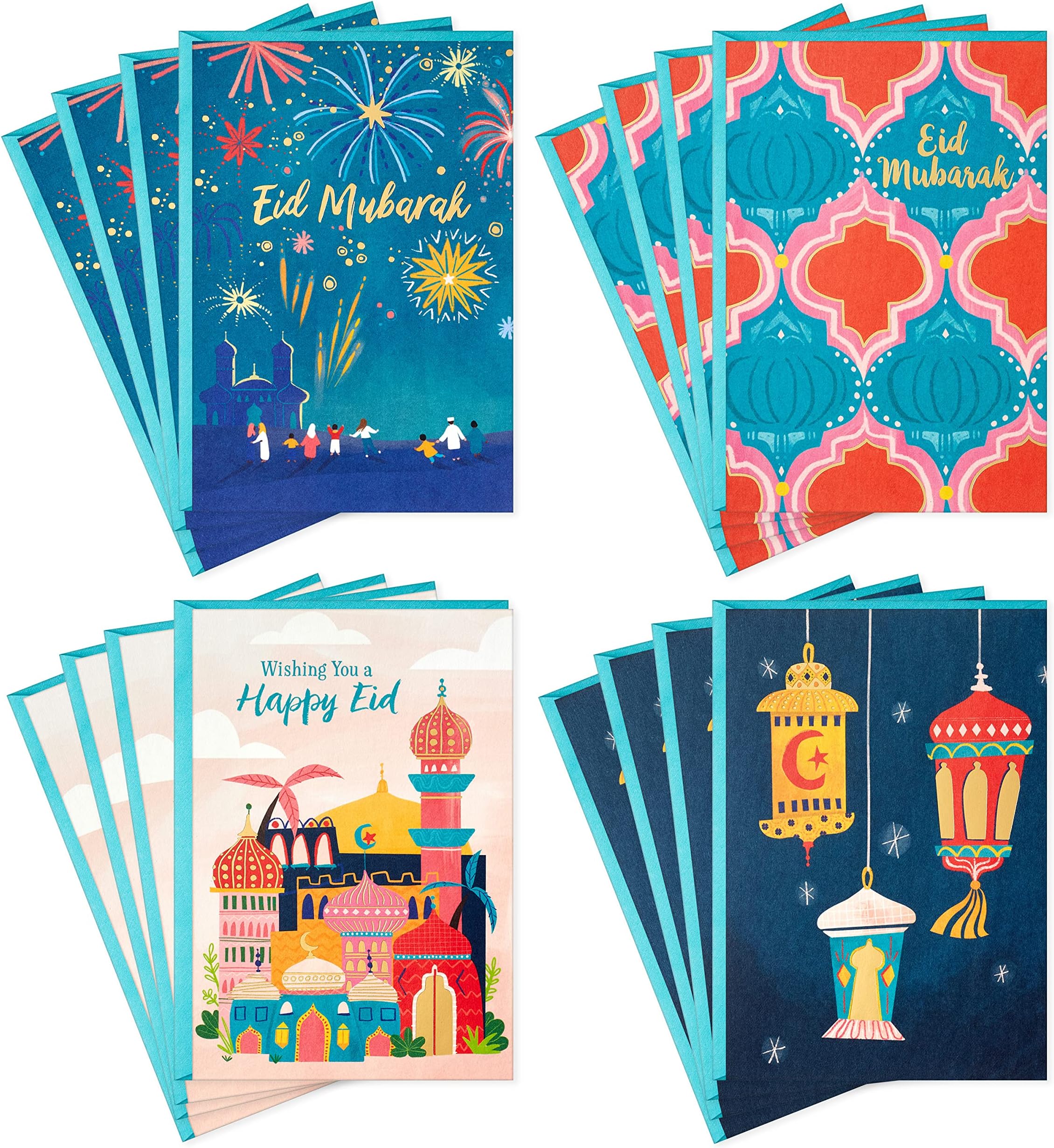 Hallmark Eid al-Fitr or Eid Al-Adha Cards Assortment, Eid Mubarak (16 ...